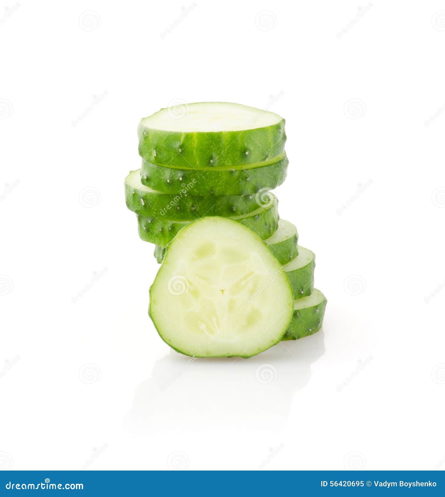 Stack of cucumber slices stock image. Image of agriculture - 56420695