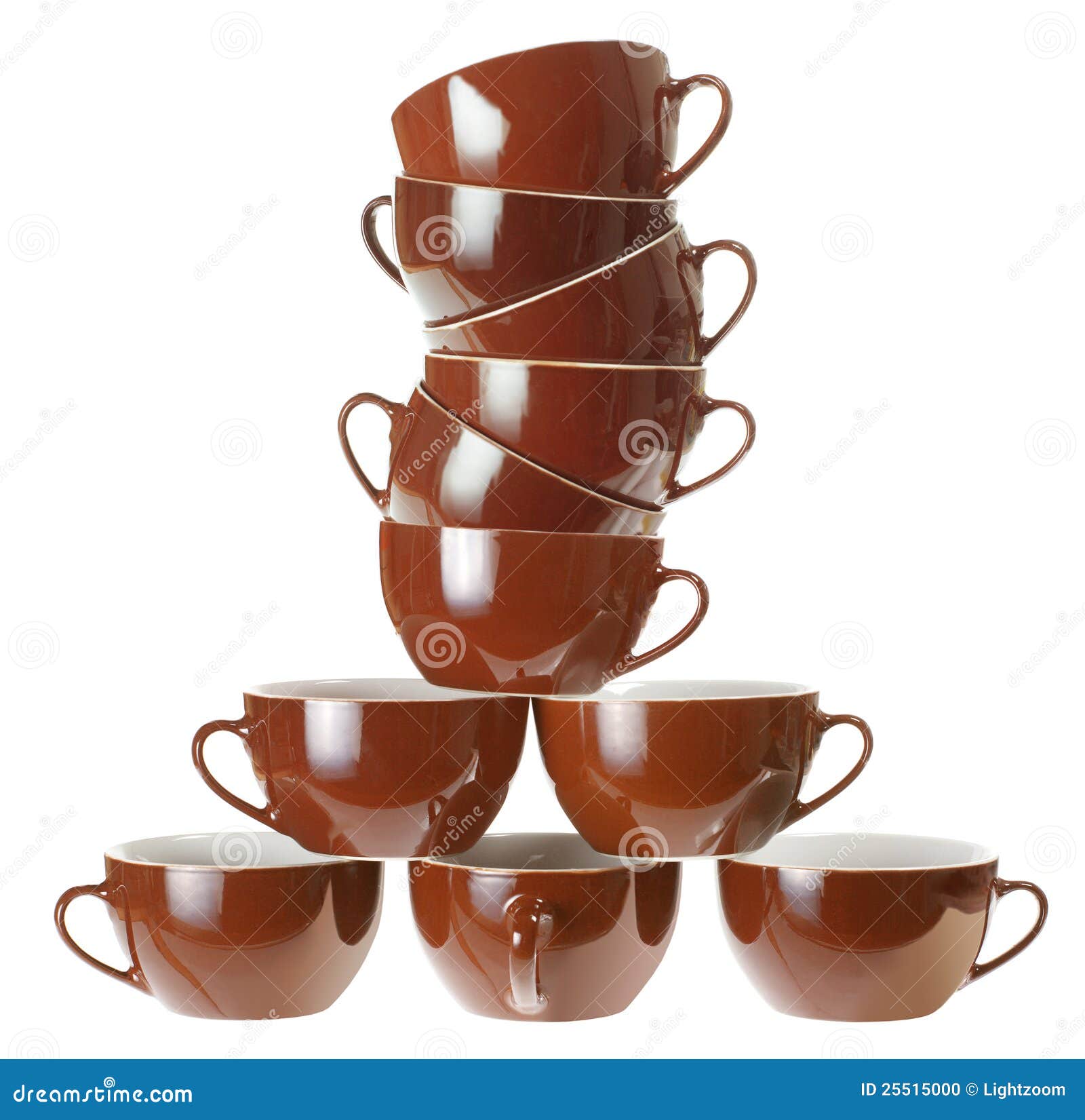 Stack of Cups stock photo. Image of porcelain, balance - 25515000