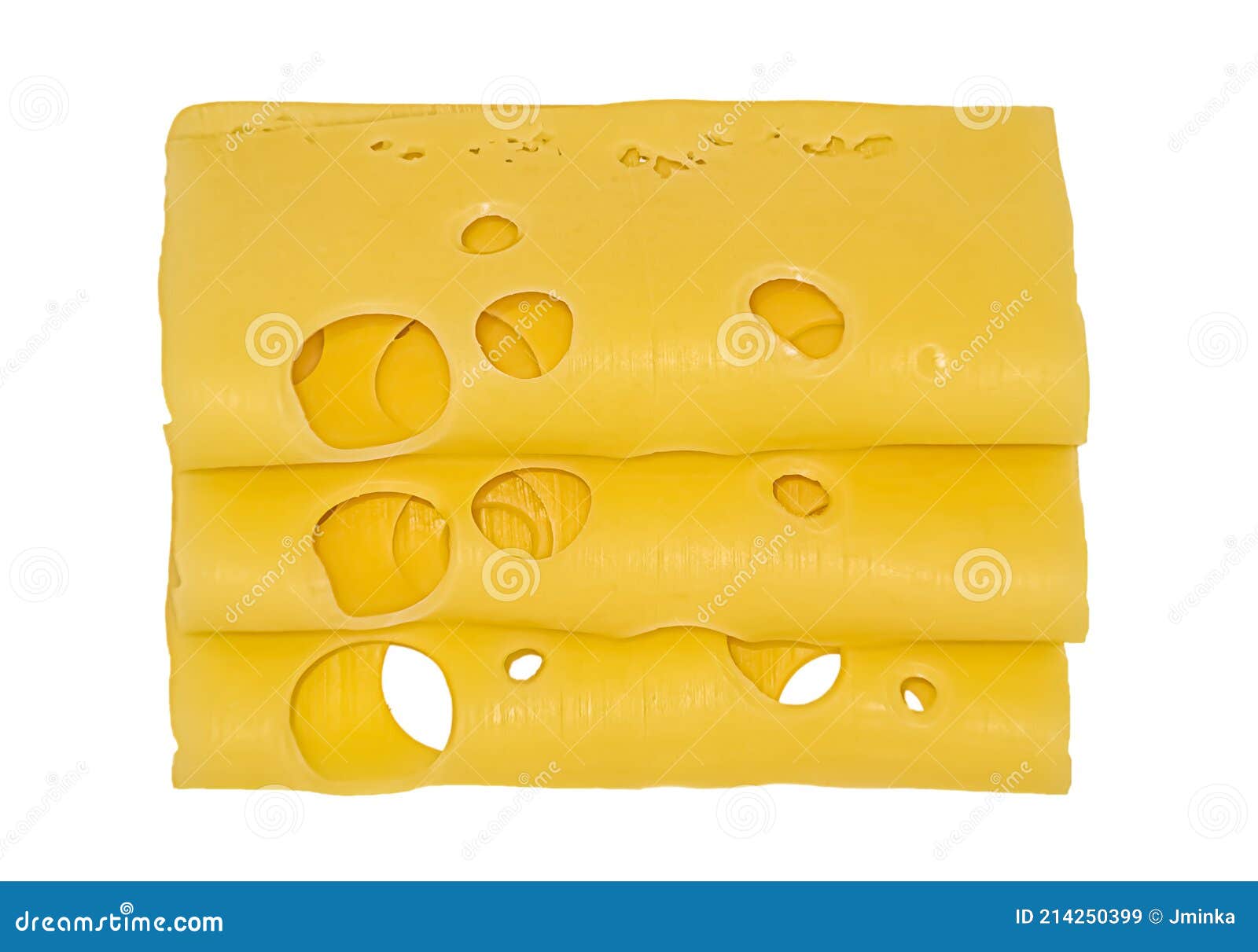 Stack of Curled Cheese Slices Isolated on White Stock Image - Image of ...