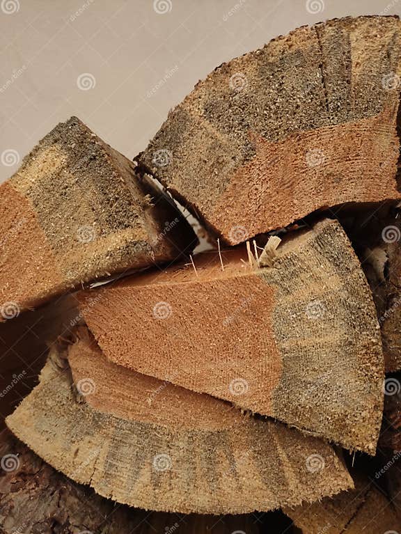 A Stack of Cut Logs with Detailed Wood Grain and Texture, Suitable for ...