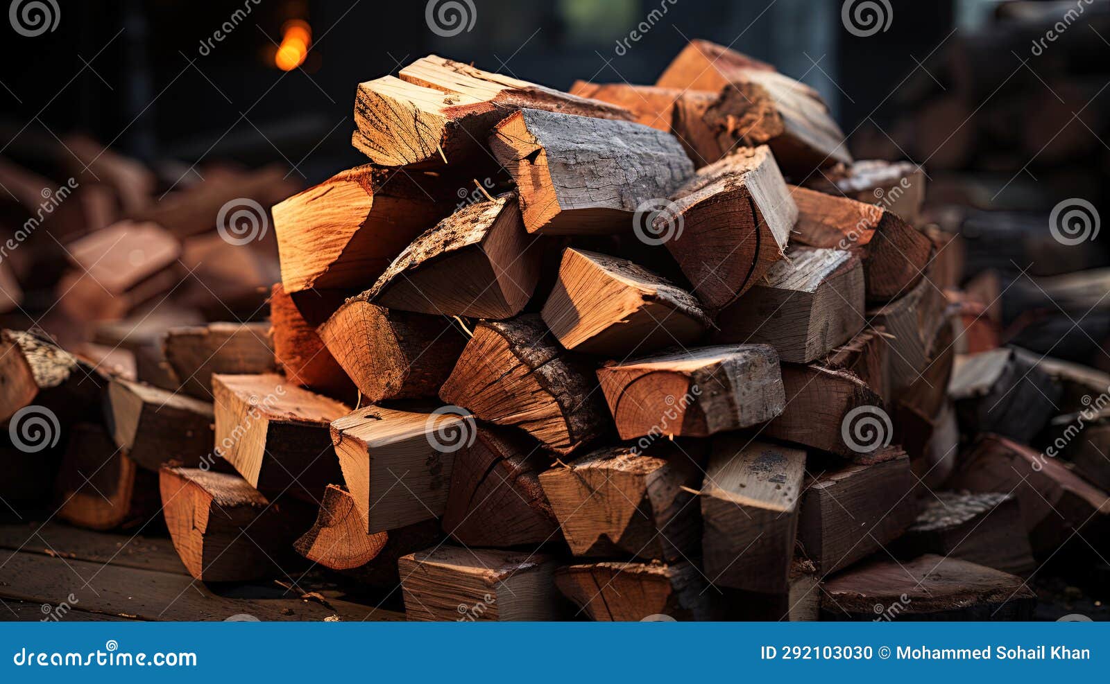 Stack of Cut Random Wood Pieces for Camp Fire Background Stock Photo ...