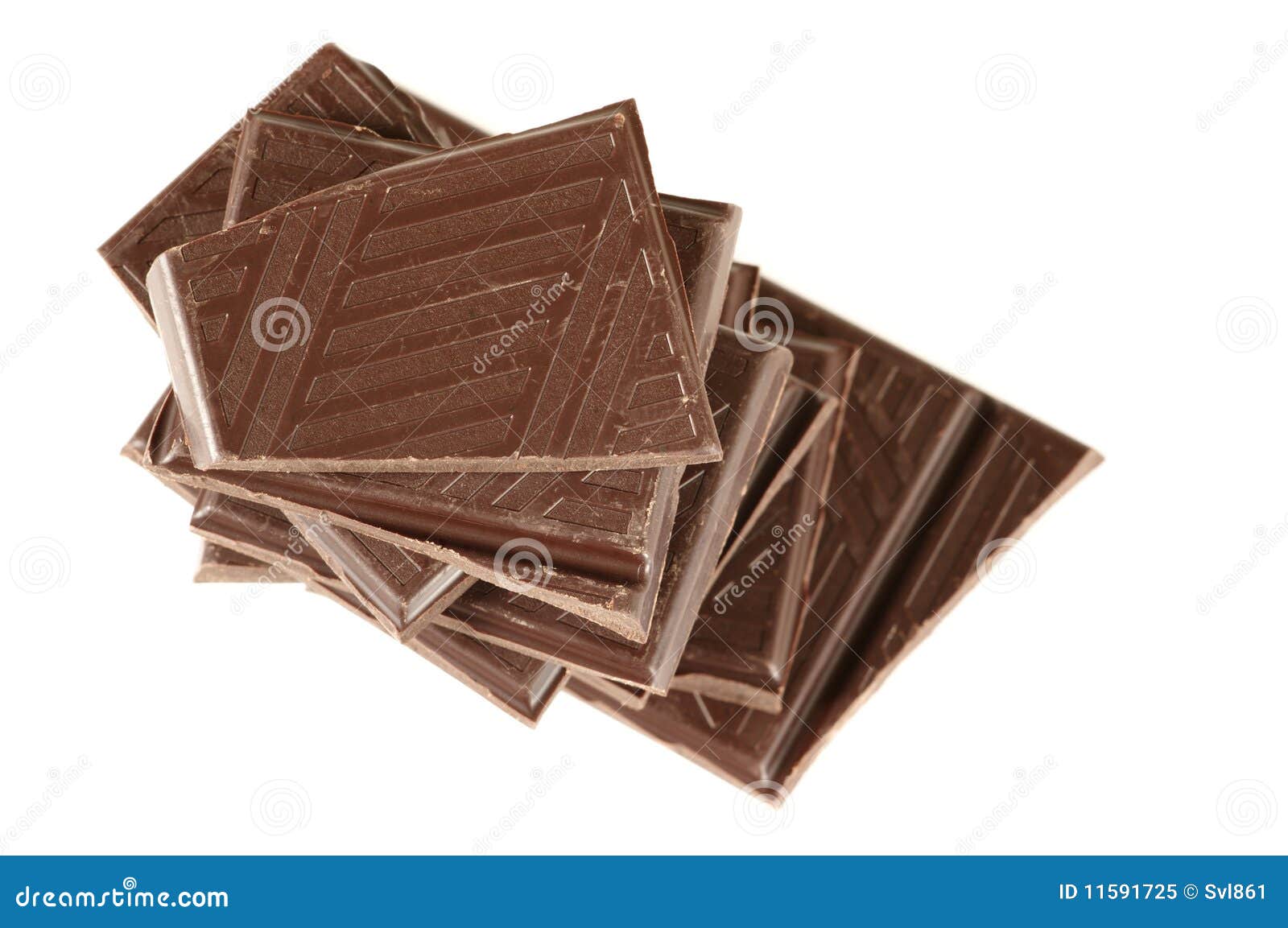Stack of dark chocolate stock image. Image of stack, dessert - 11591725