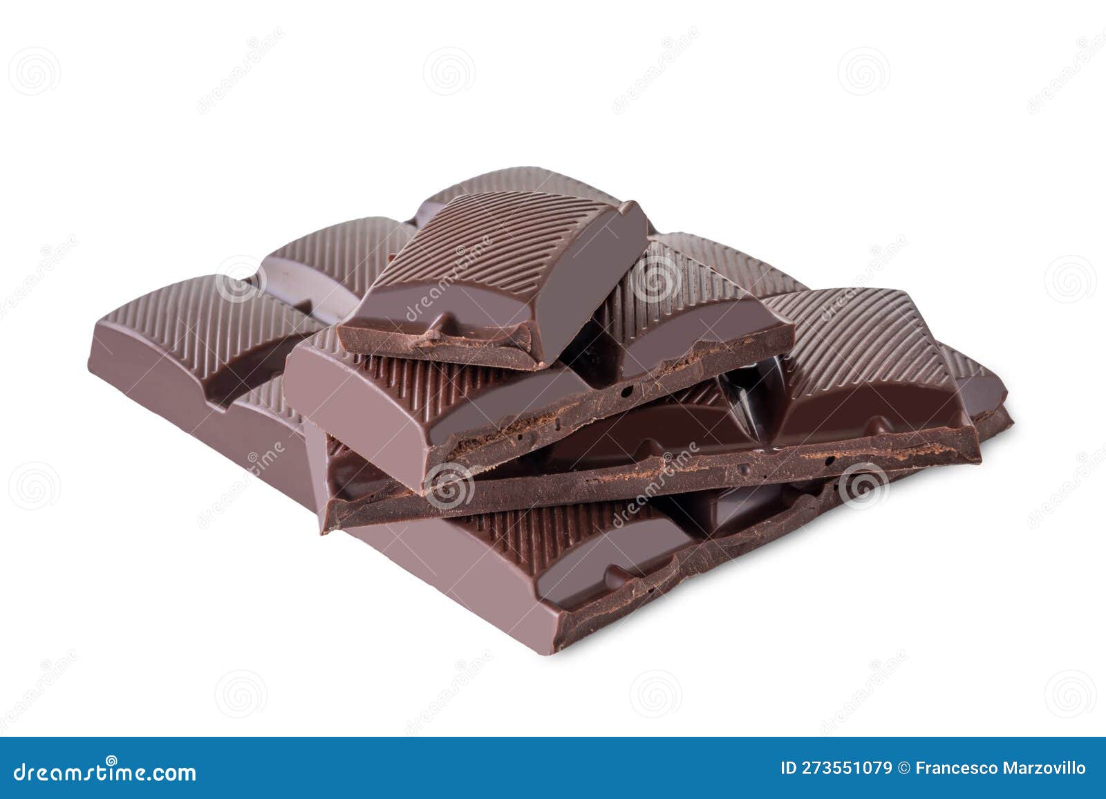 Stack of Dark Chocolate Bar Pieces Stock Image - Image of cacao, cocoa ...