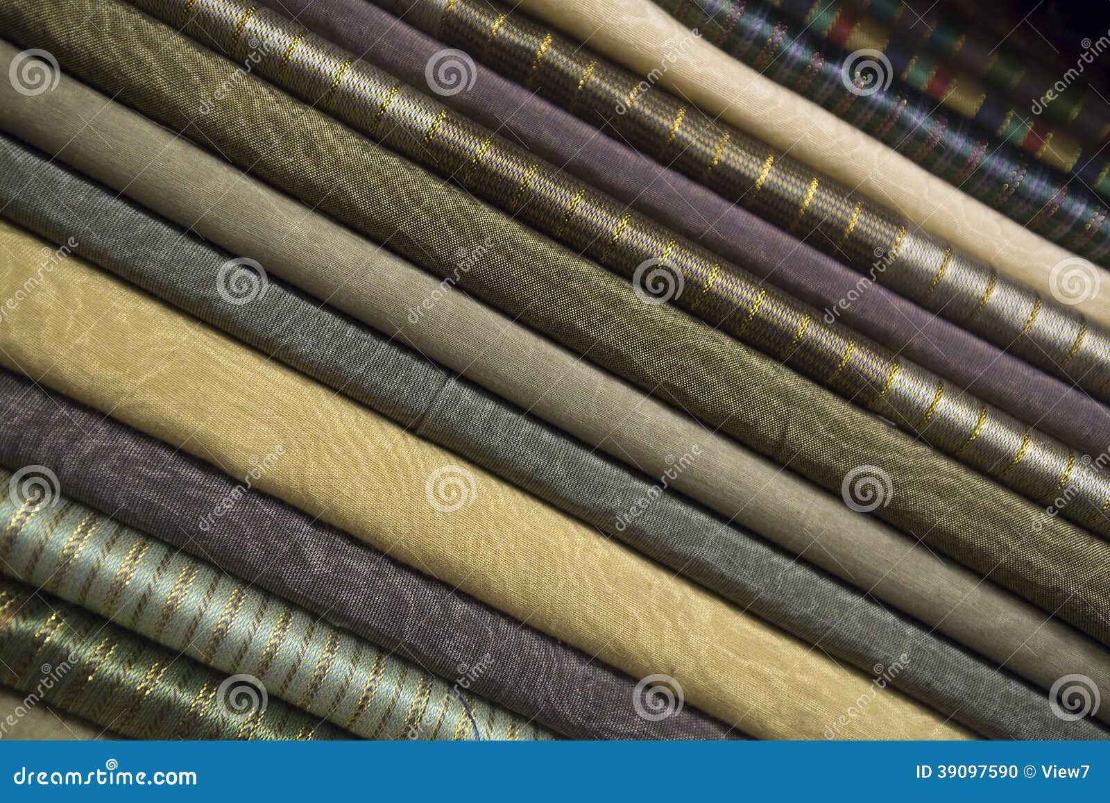 Stack of Dark Folded Textile Fabrics Stock Photo - Image of expensive ...