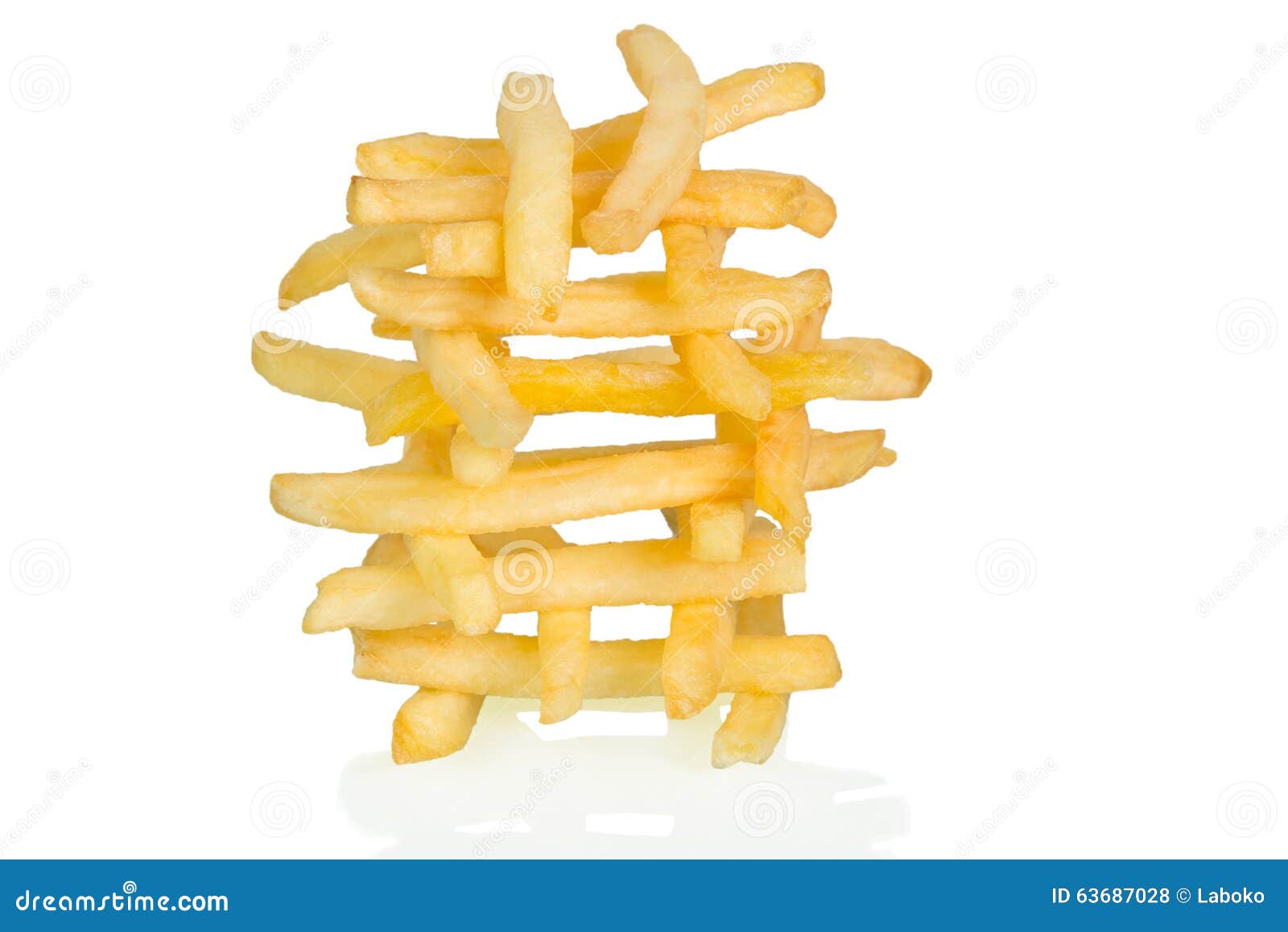 Stack of Delicious French Fries Stock Photo - Image of long, dish: 63687028