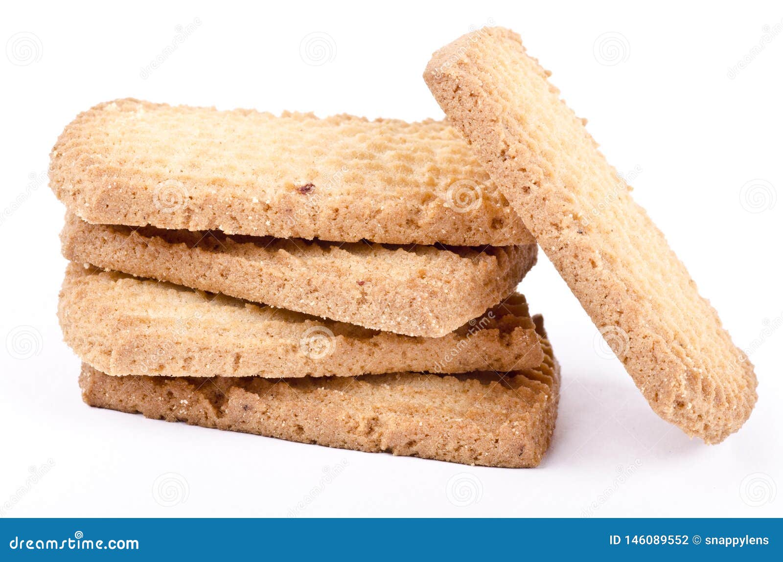 Stack of biscuits stock photo. Image of cookies, homemade - 146089552