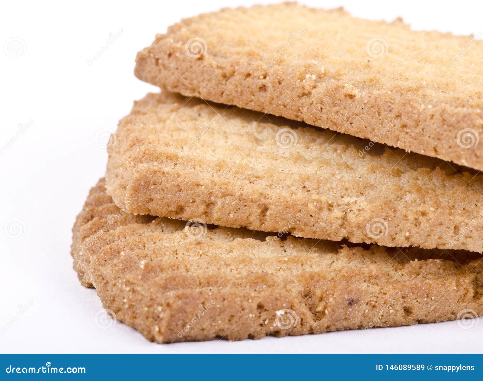 Stack of biscuits stock image. Image of isolated, stack - 146089589