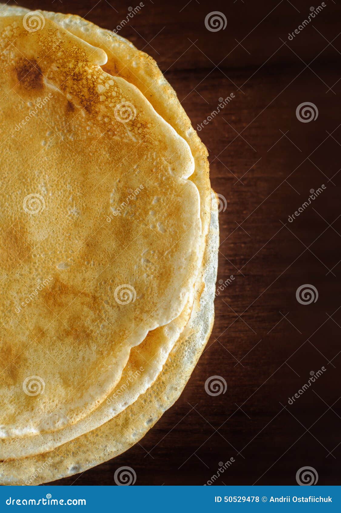 Stack of Delicious Pancakes on a Dark Background Stock Photo - Image of ...