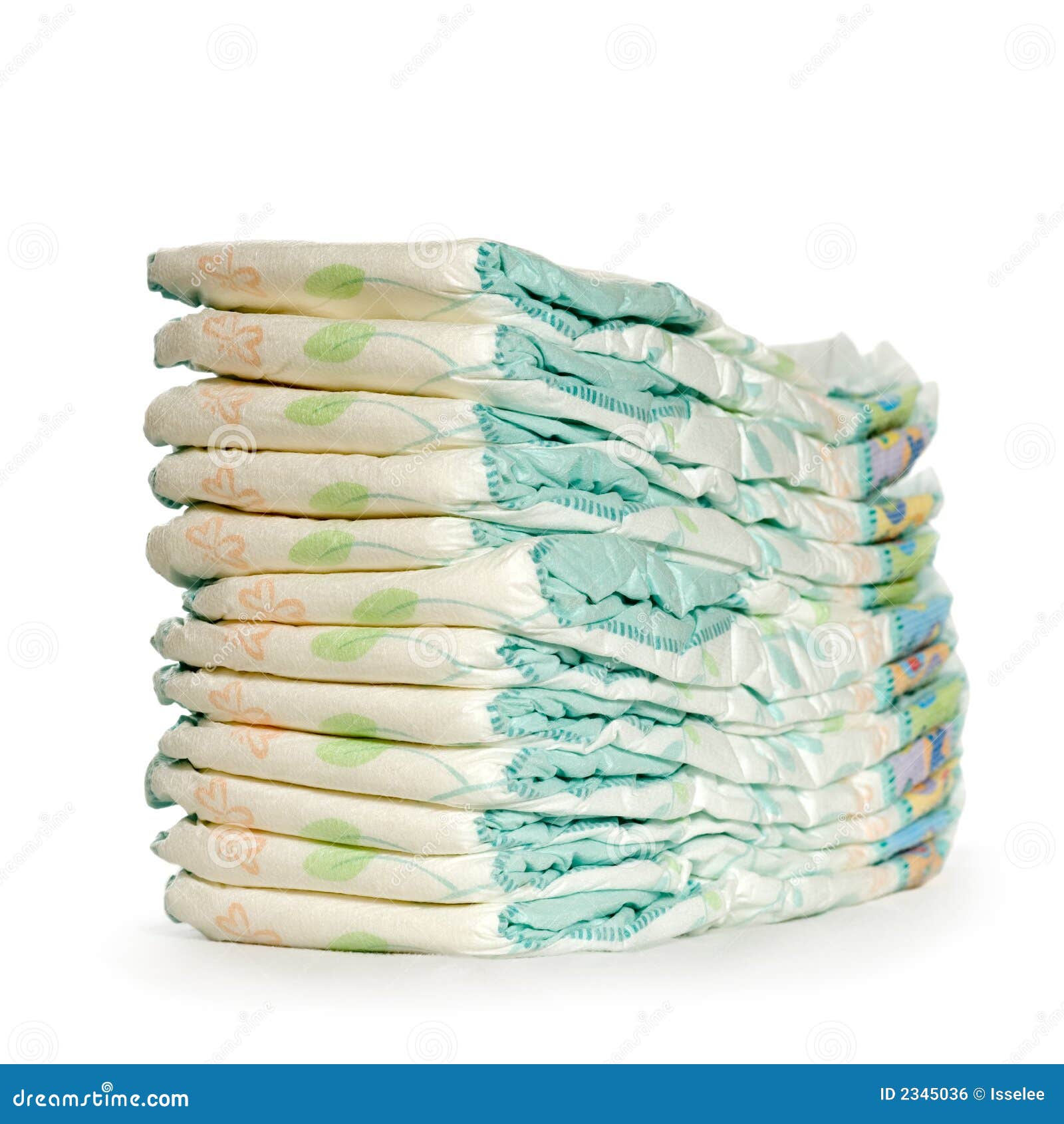 Stack of Diapers stock photo. Image of newborn, supplies - 2345036