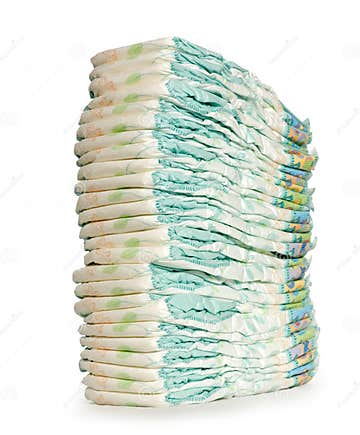 Stack of Diapers stock photo. Image of diapers, table - 2345062