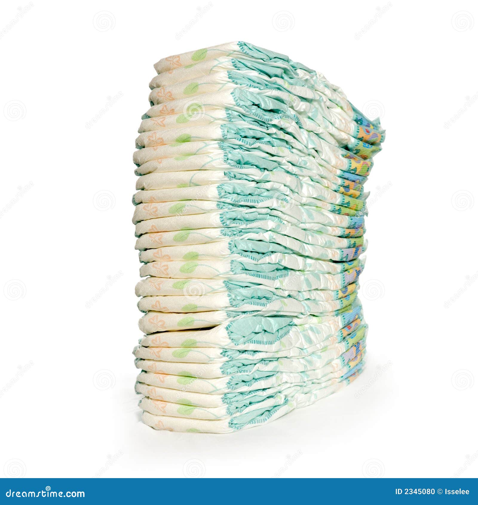 Stack of Diapers stock photo. Image of toddler, baby, newborn - 2345080