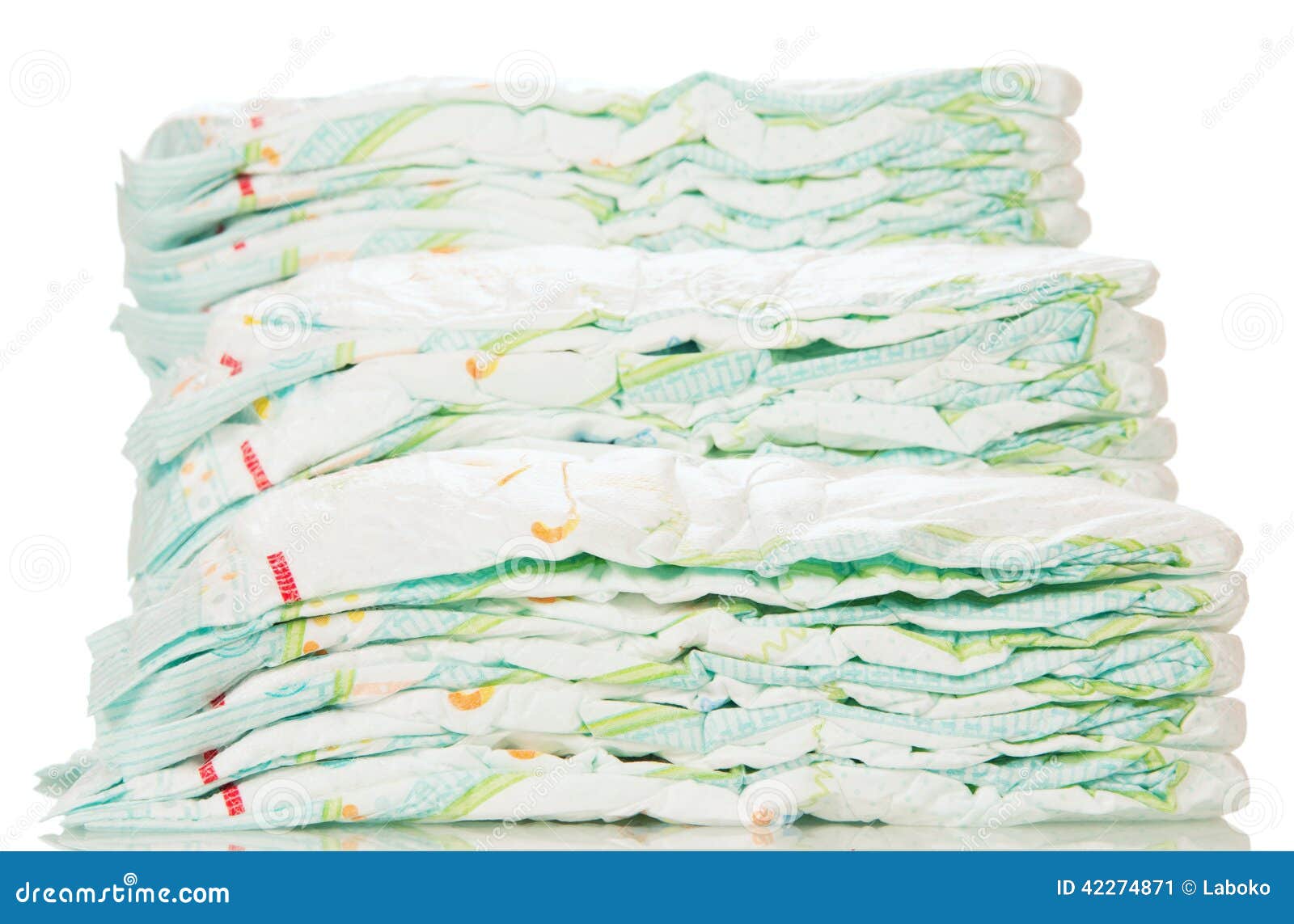Stack of diapers stock image. Image of vertical, change - 42274871