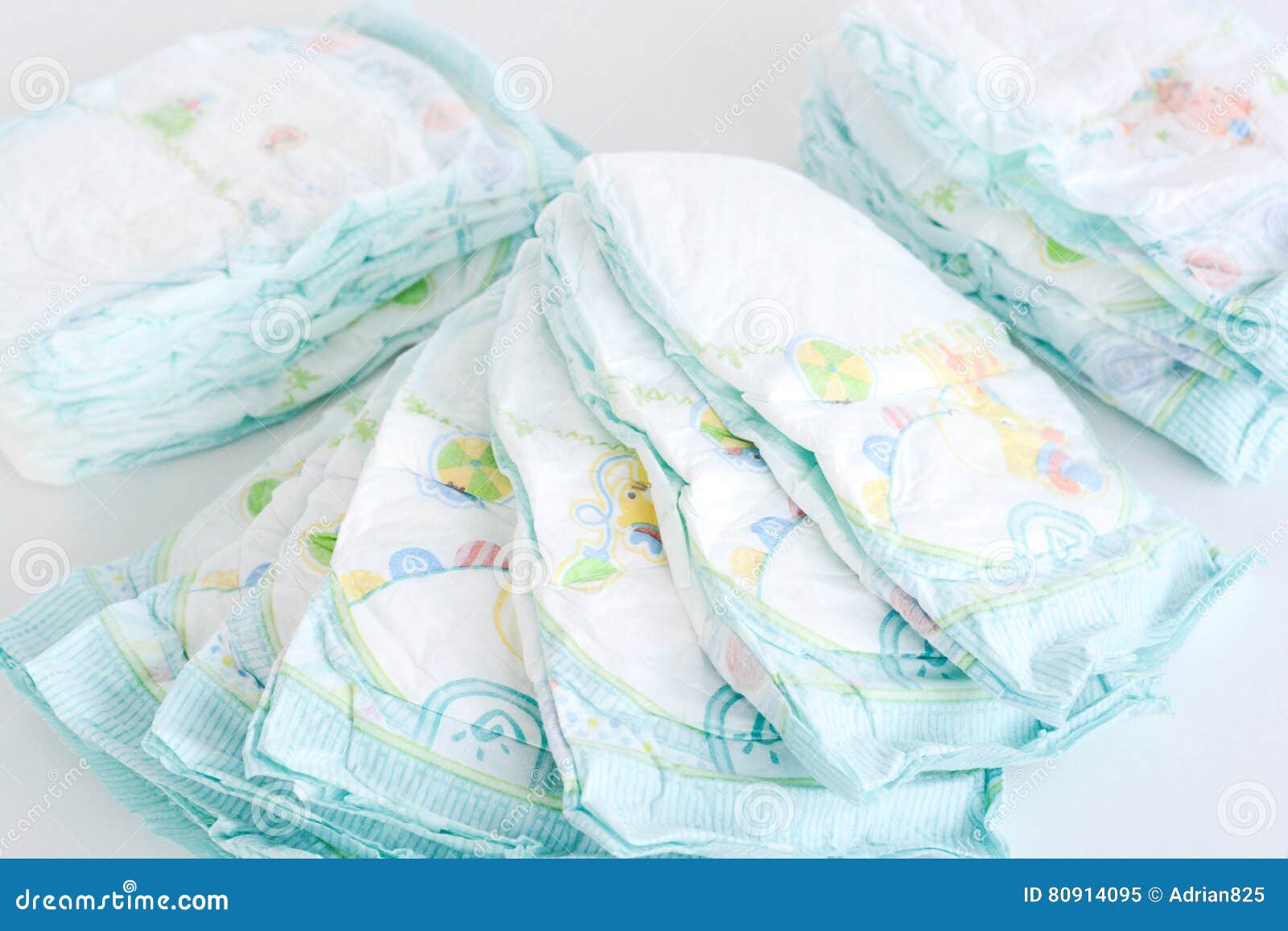 Stack Of Diapers Stock Image | CartoonDealer.com #12379321