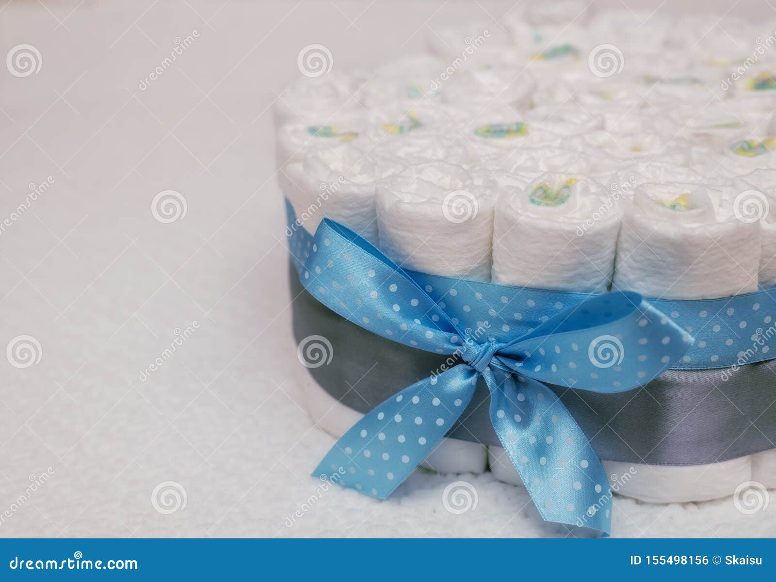 Stack of Diapers for a Little Baby Stock Photo - Image of hygienic ...