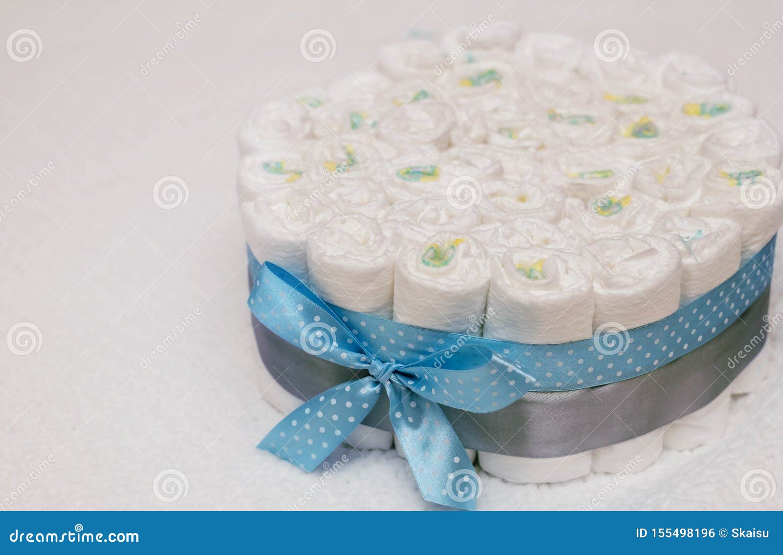Stack of Diapers for a Little Baby Stock Photo - Image of modern, nappy ...