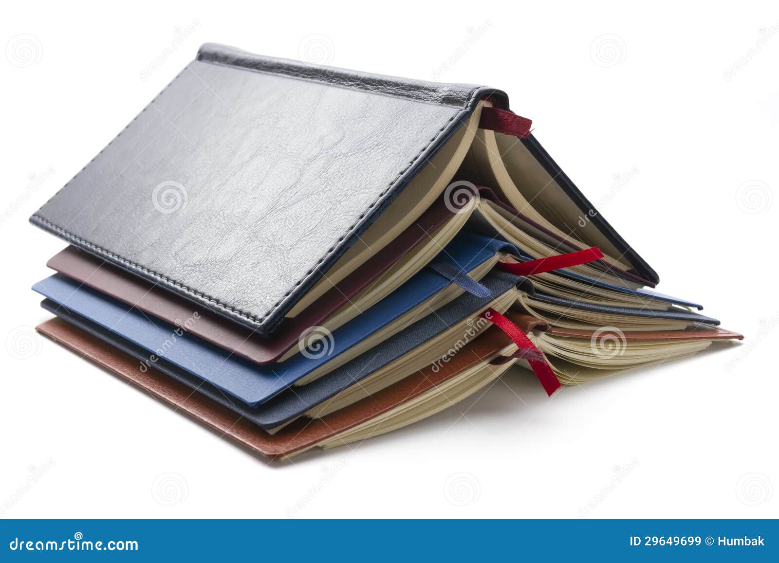 Stack of diaries stock image. Image of paper, office - 29649699