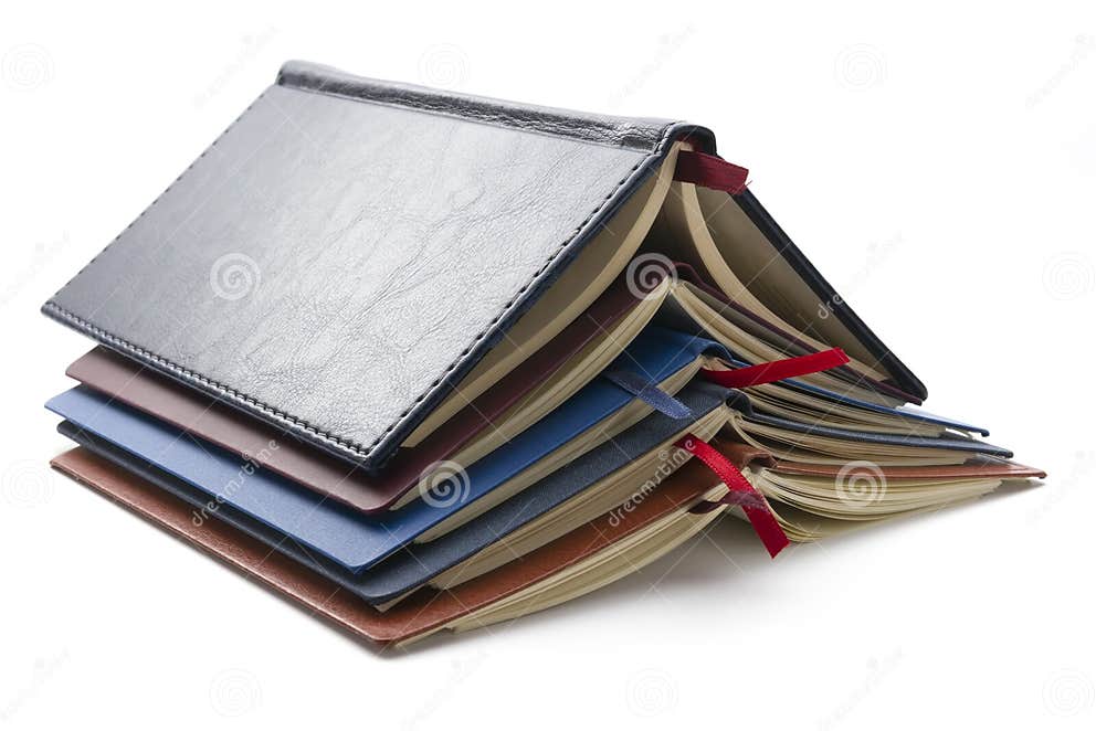 Stack of diaries stock image. Image of paper, office - 29649699