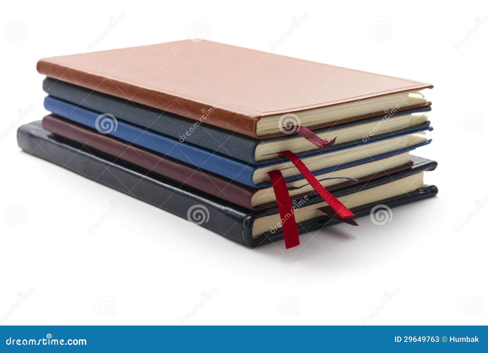 Stack of diaries stock image. Image of calendar, organizer - 29649763