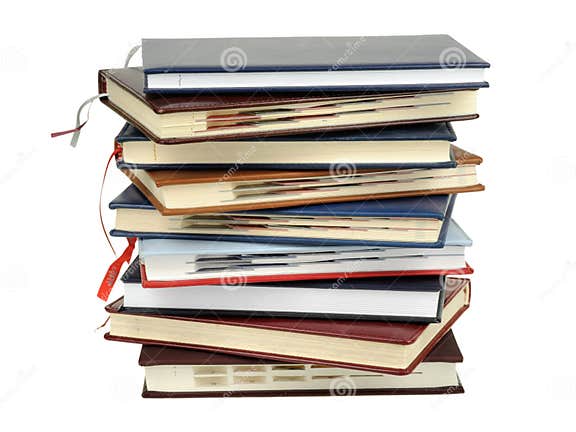 Stack of diaries or books stock photo. Image of science - 337529424