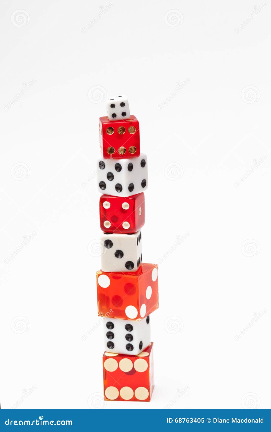 Stack of dice stock image. Image of balance, heap, gamble - 68763405