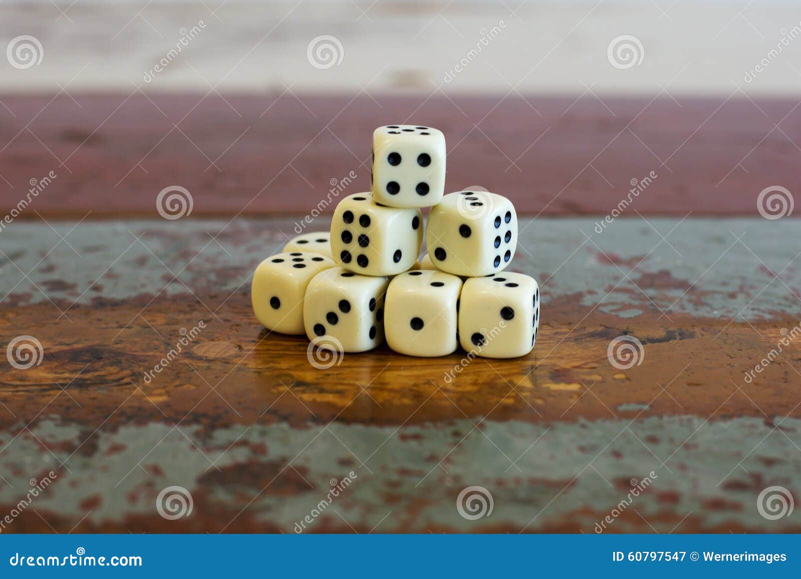 Stack of dice on table stock image. Image of gaming, winning - 60797547