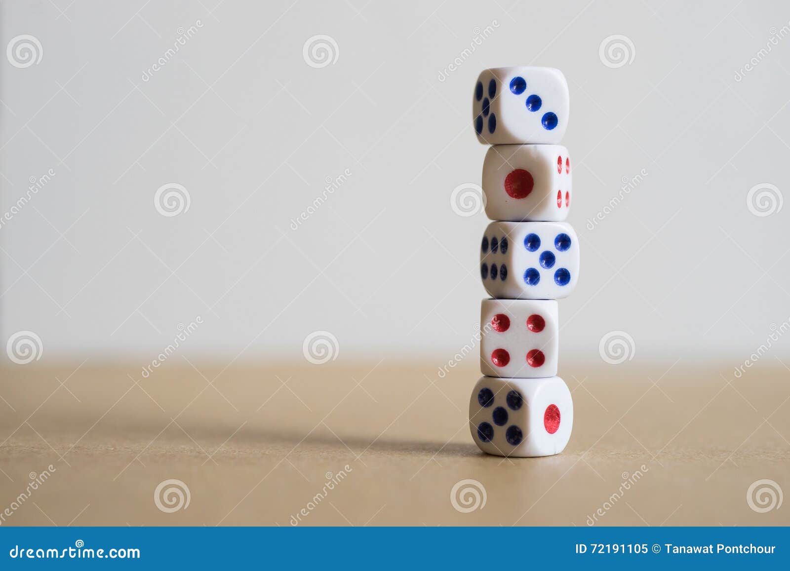 Stack of dice stock image. Image of pair, odds, number - 72191105