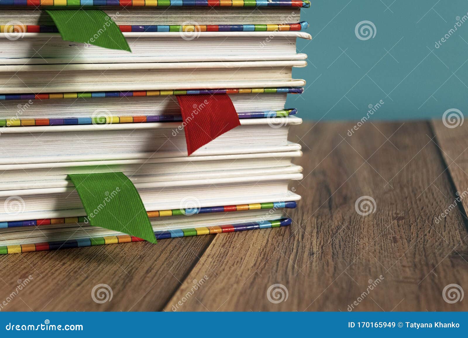 A Stack of Different Bookmarks with Bookmarks for Pages. Book Binding ...