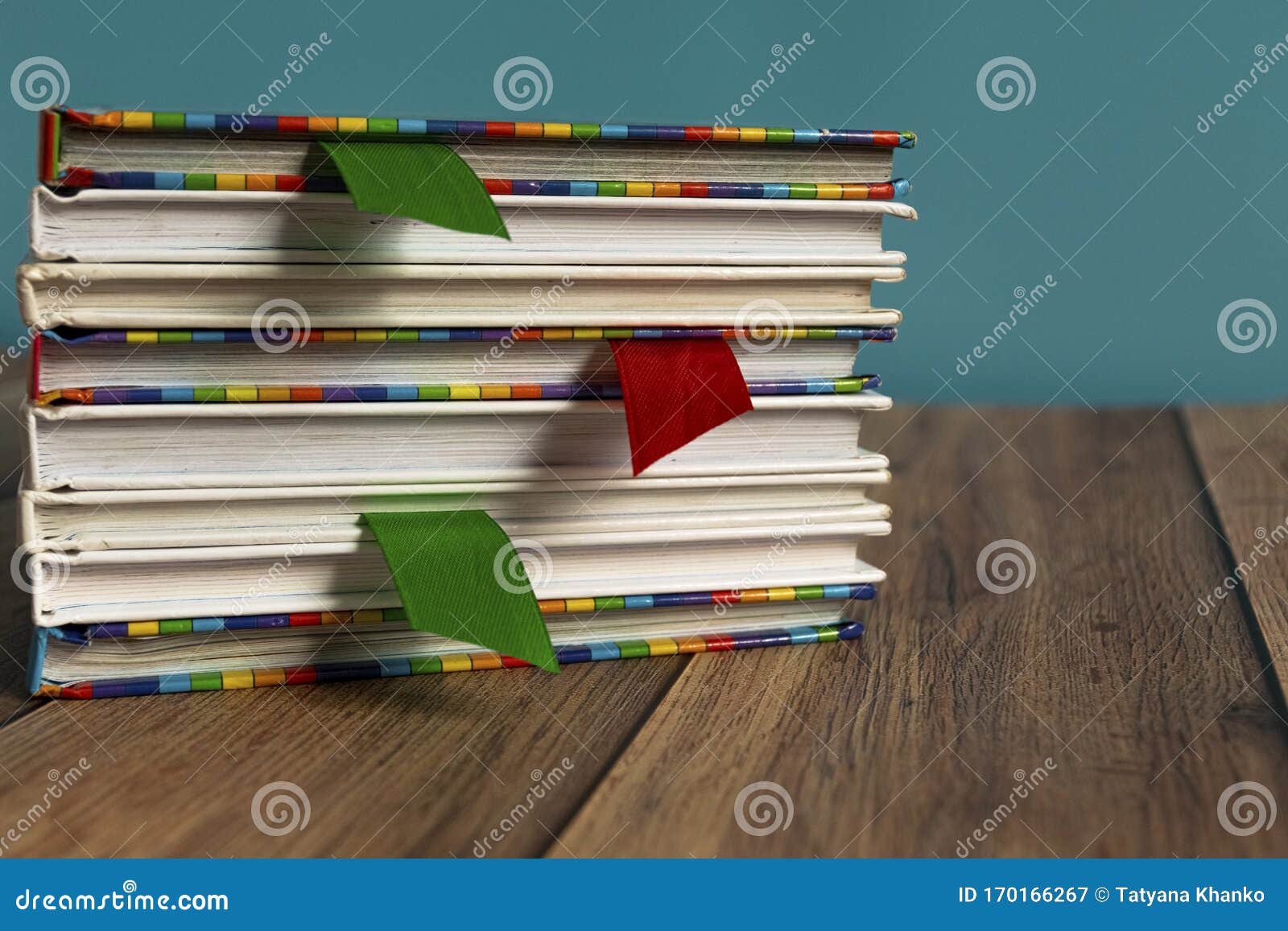 A Stack of Different Bookmarks with Bookmarks for Pages. Book Binding ...