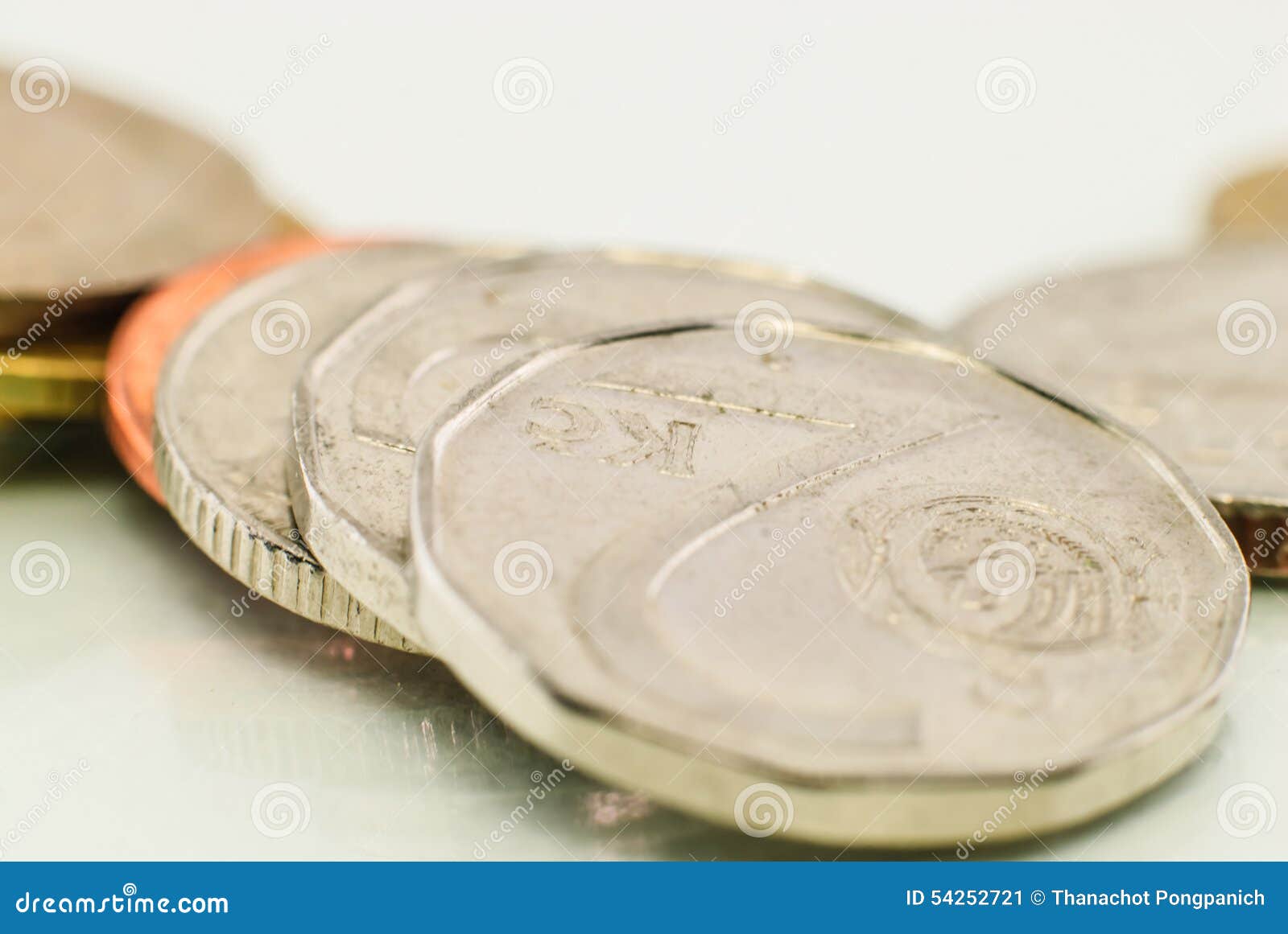 Stack of different coins. stock image. Image of coinage - 54252721