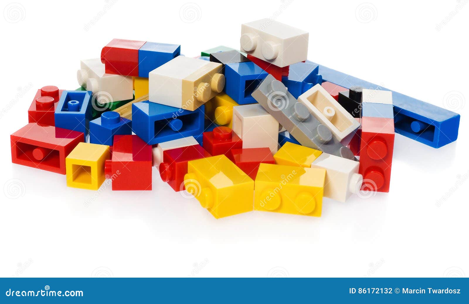 Stack of Different Colored Blocks for Children. Stock Photo - Image of ...