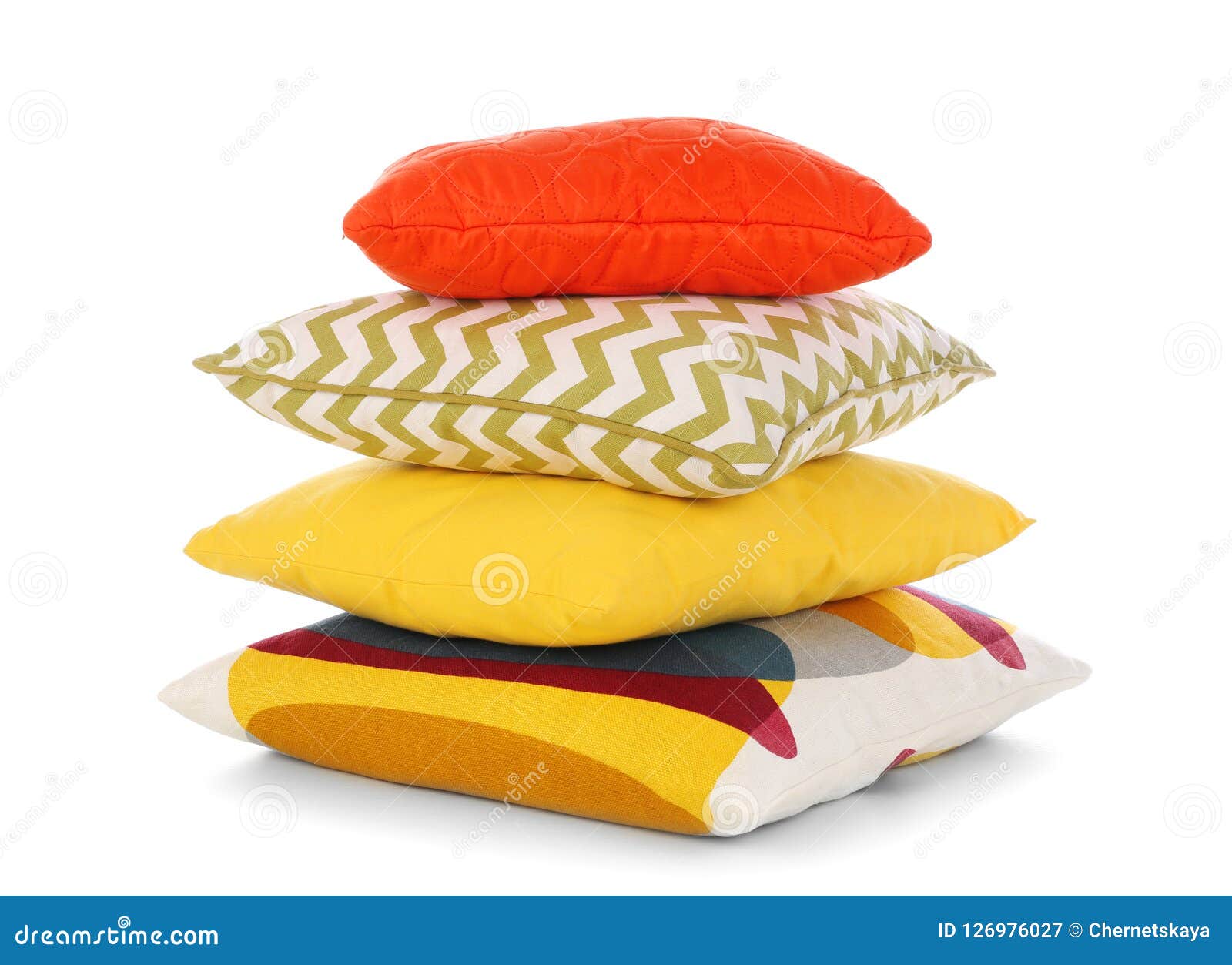 Stack of Different Colorful Pillows Stock Image - Image of object ...