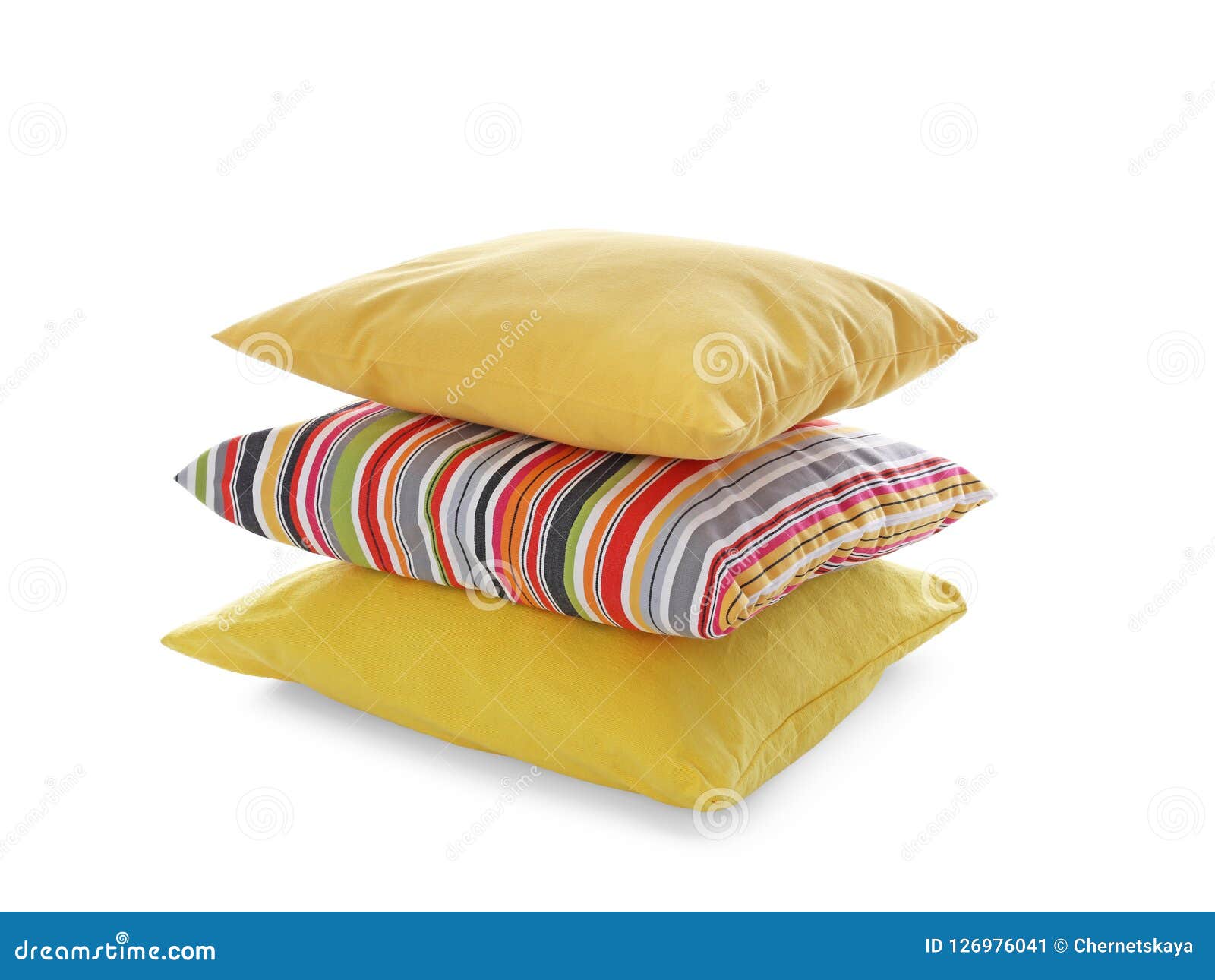 Stack of Different Colorful Pillows Stock Image - Image of linen ...
