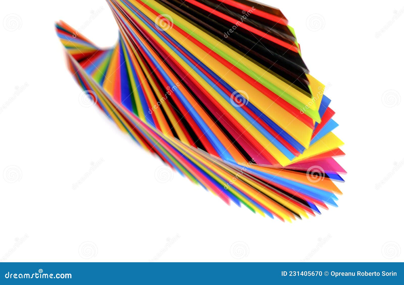 Stack of Different Colours Cast Acrylic Sheet Stock Photo - Image of ...