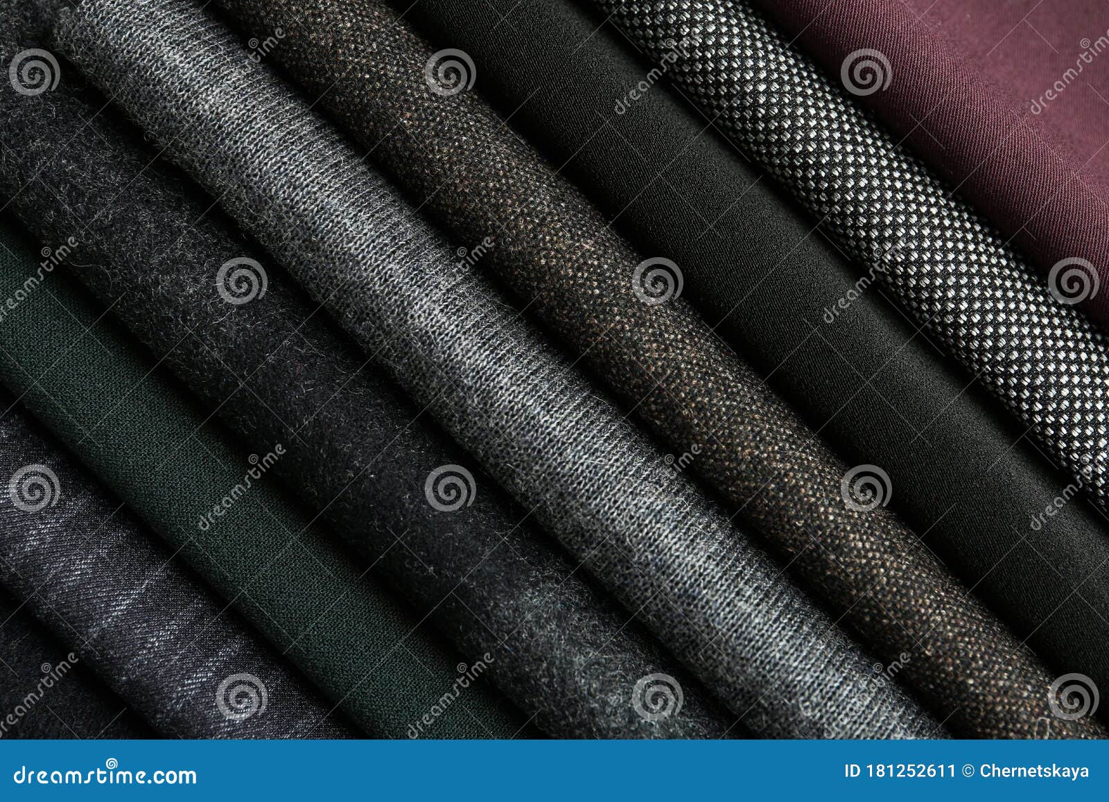 Stack of Different Fabric Samples As Background. Textile Texture Stock ...