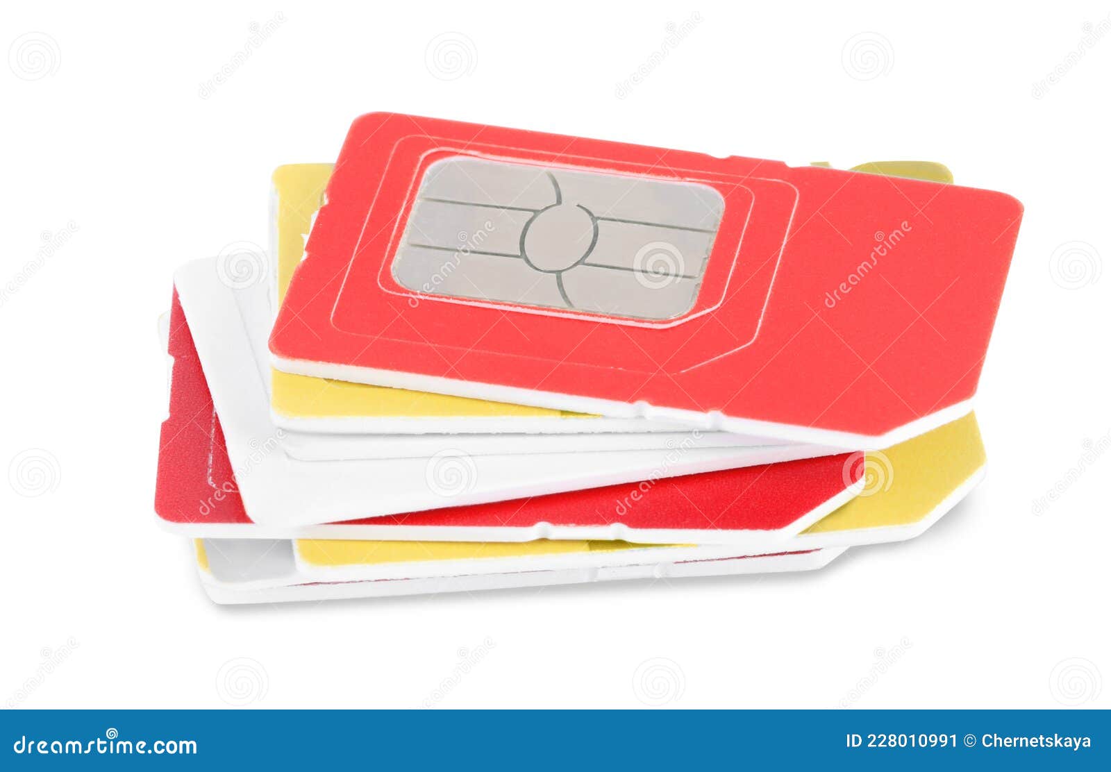 Stack of Different SIM Cards on White Background Stock Image - Image of ...