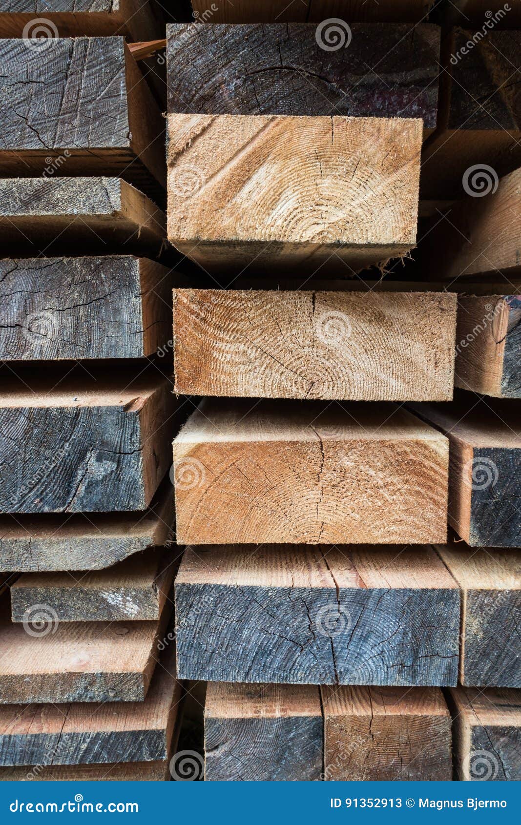 Stack of Different Size Cut Wood Planks for Building Construction Stock ...