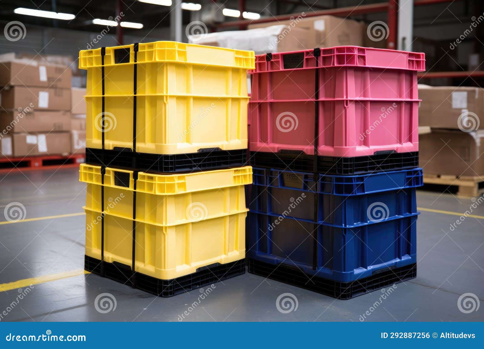 Stack of Different Sized Thermal Boxes Commonly Used for Transport ...