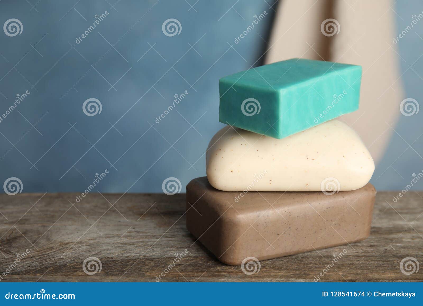 Stack of Different Soap Bars on Table Stock Photo - Image of fresh ...