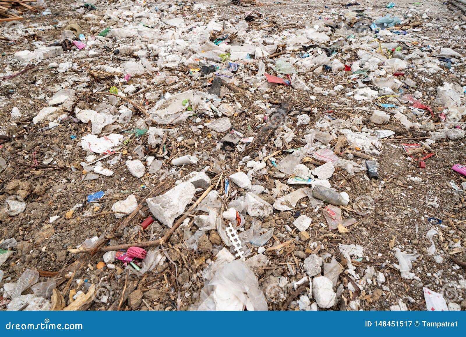 Stack of Different Types of Large Garbage Dump, Plastic Bags, and Trash ...
