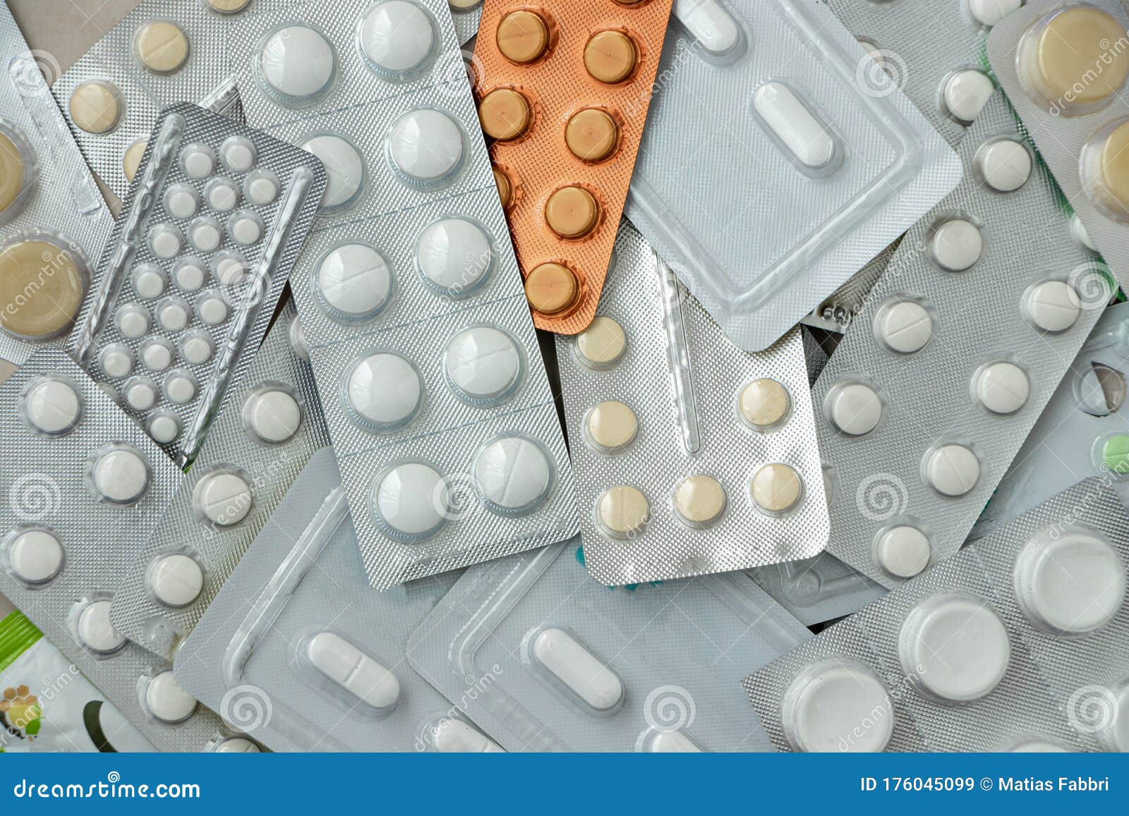 Stack of Different Types of Medications Stock Image - Image of food ...