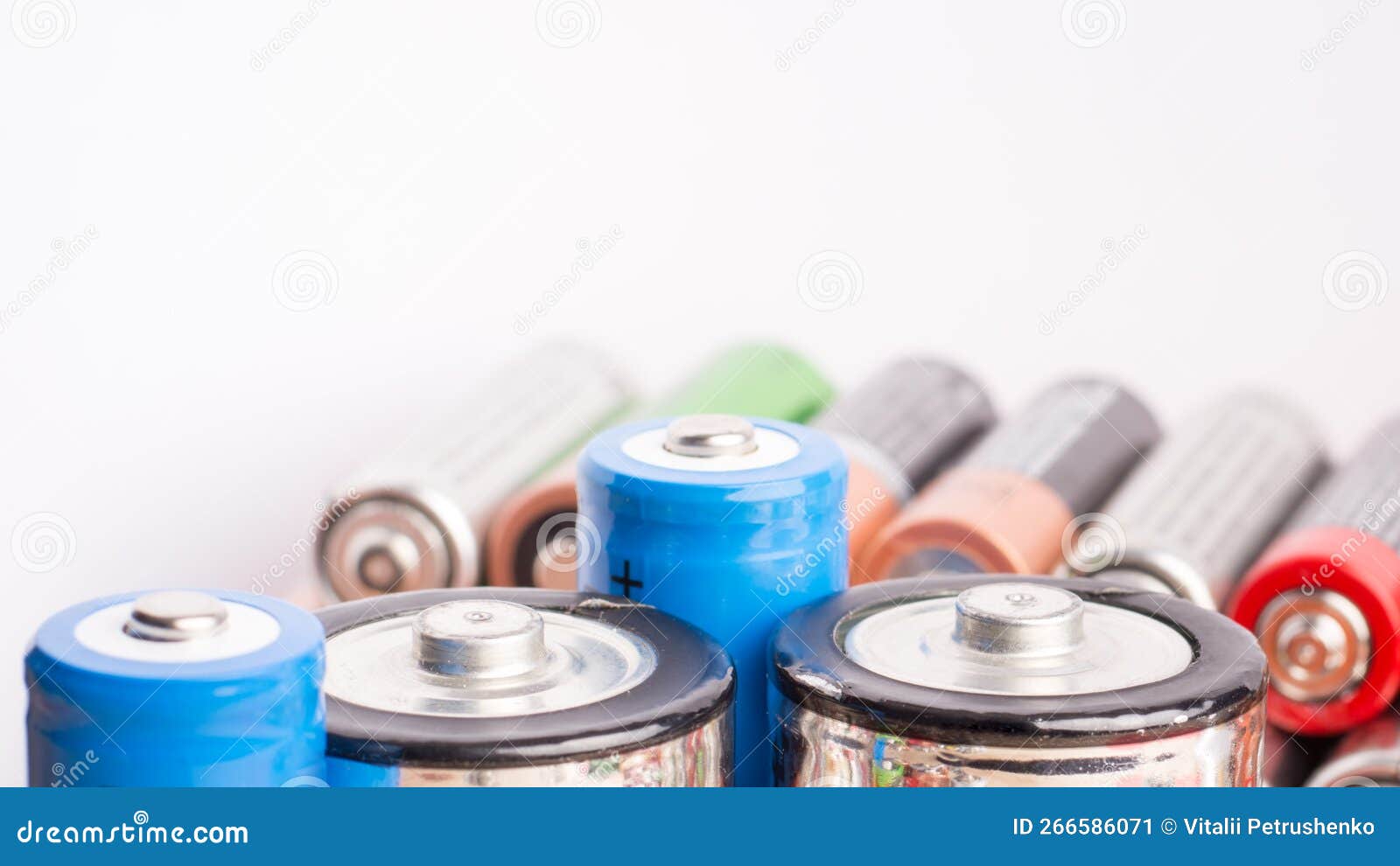 Problem of Recycling Disposable Batteries Stock Image - Image of ...