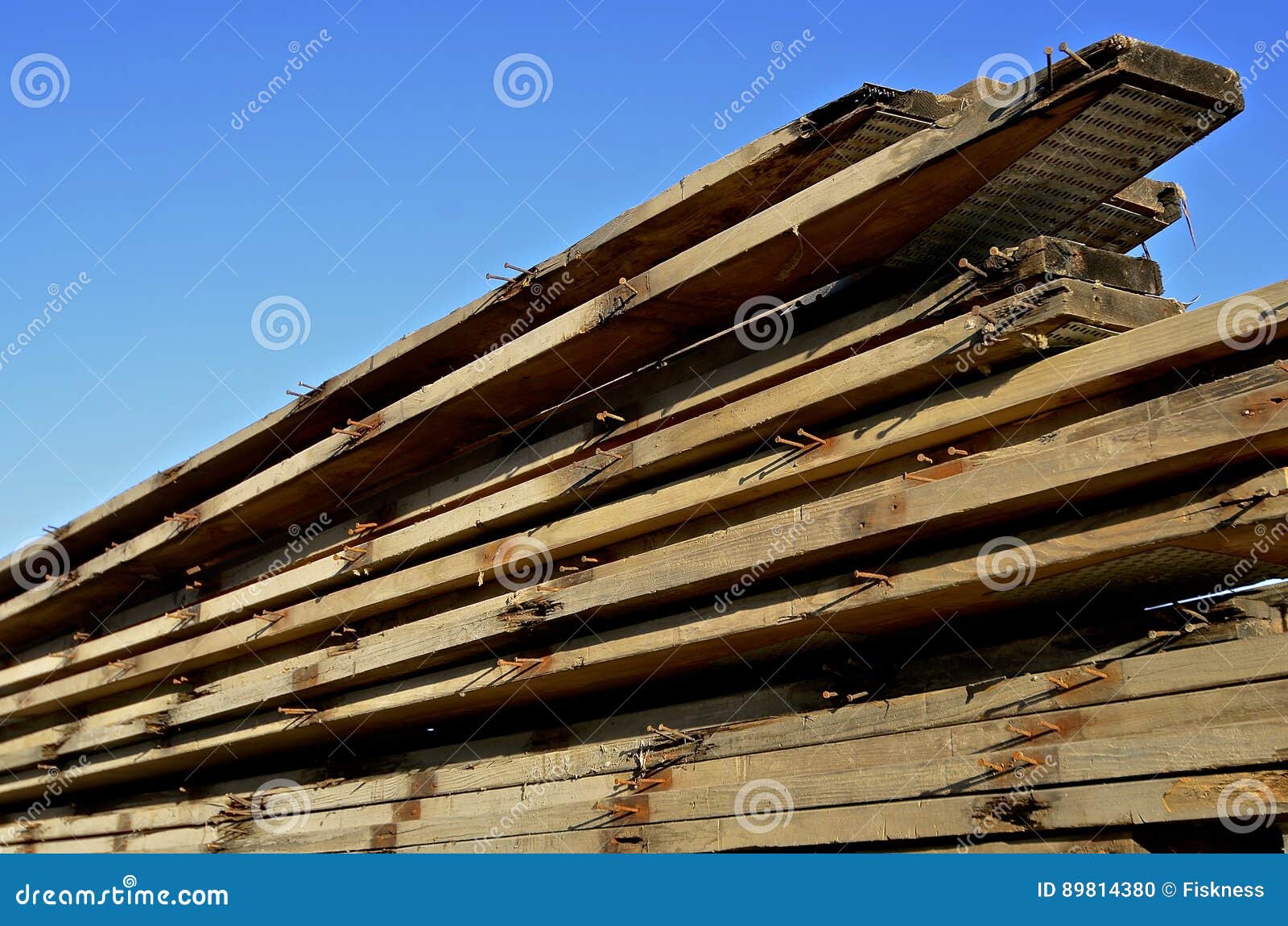 Stack of Dimension Lumber Used for Rafters Stock Photo - Image of ...