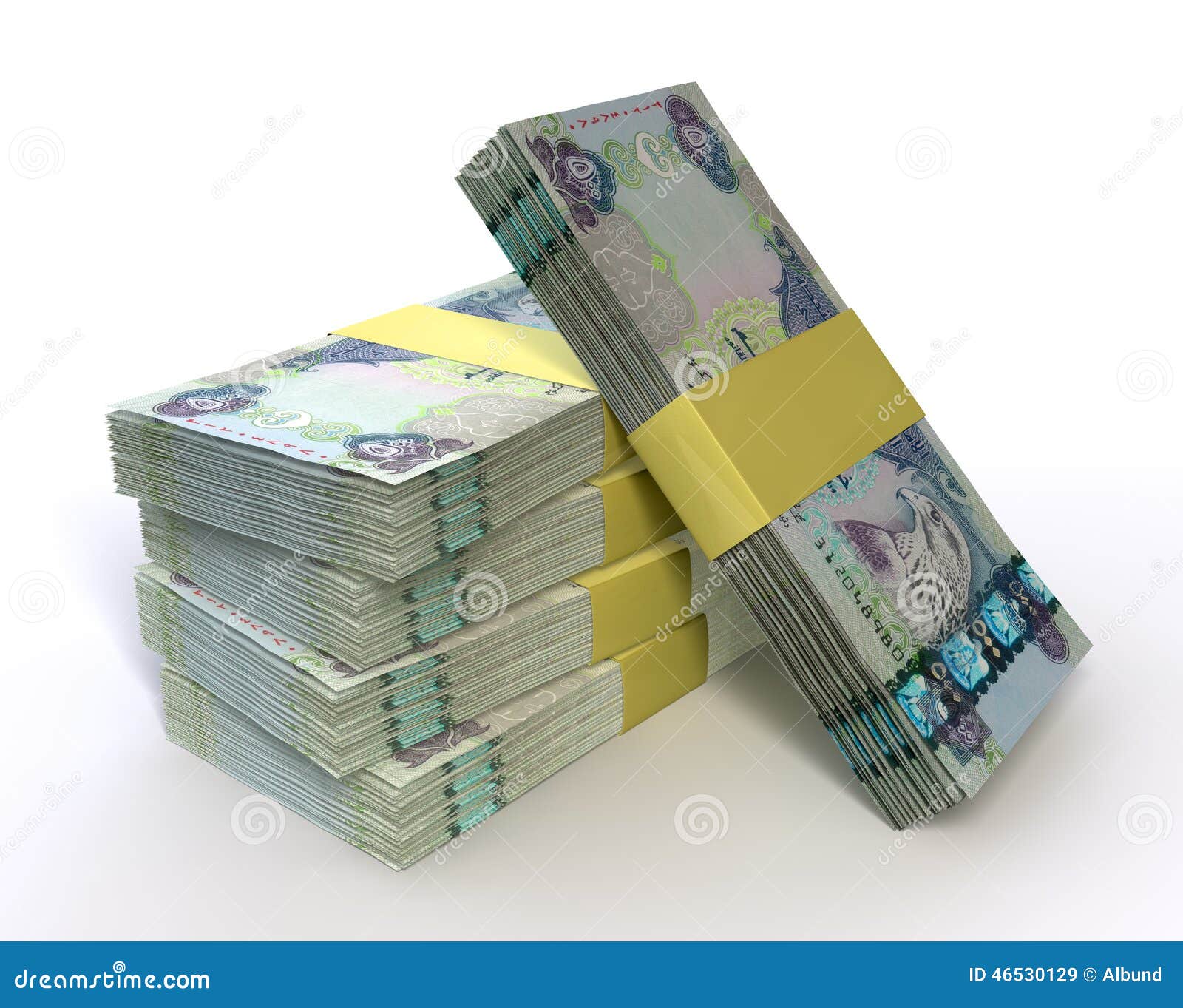 Stack Dirham Bank Notes stock illustration. Illustration of collection ...