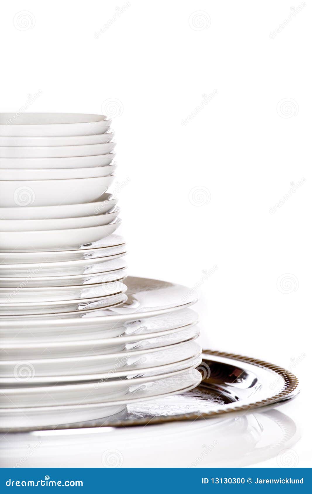 Stack of dishes stock photo. Image of stack, platter - 13130300