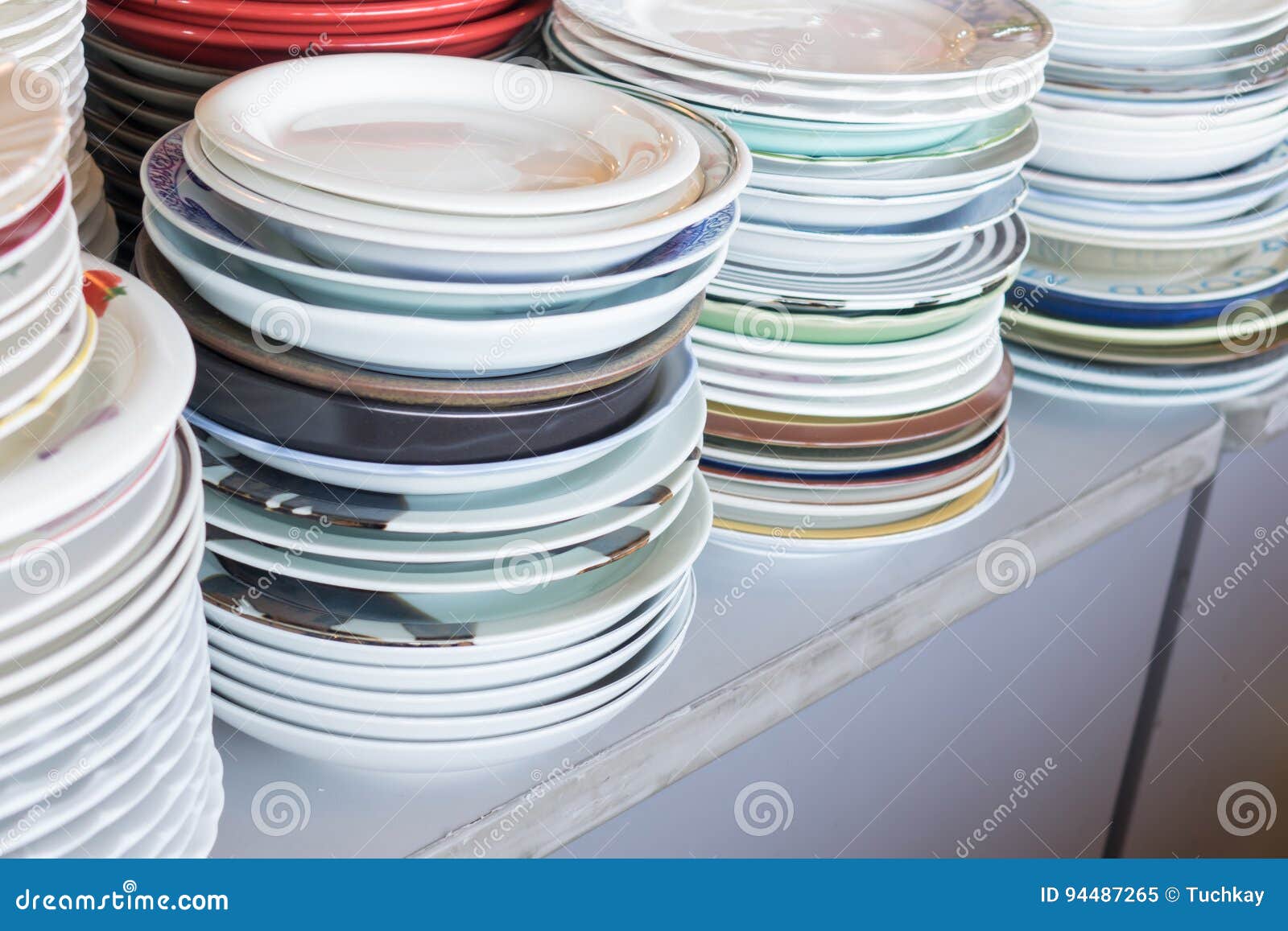 Stack dishes stock image. Image of round, dinner, china - 94487265