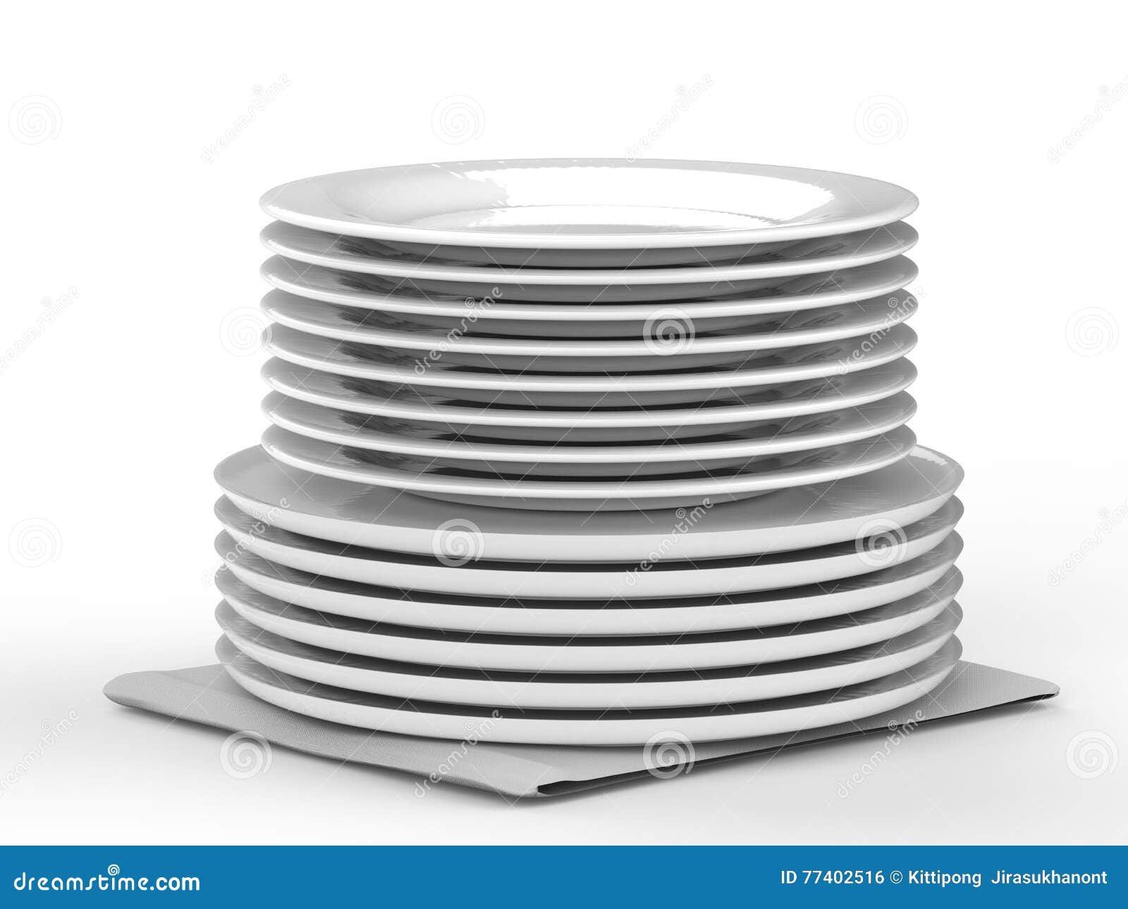 Stack of dishes stock photo. Image of dinner, dishes - 77402516