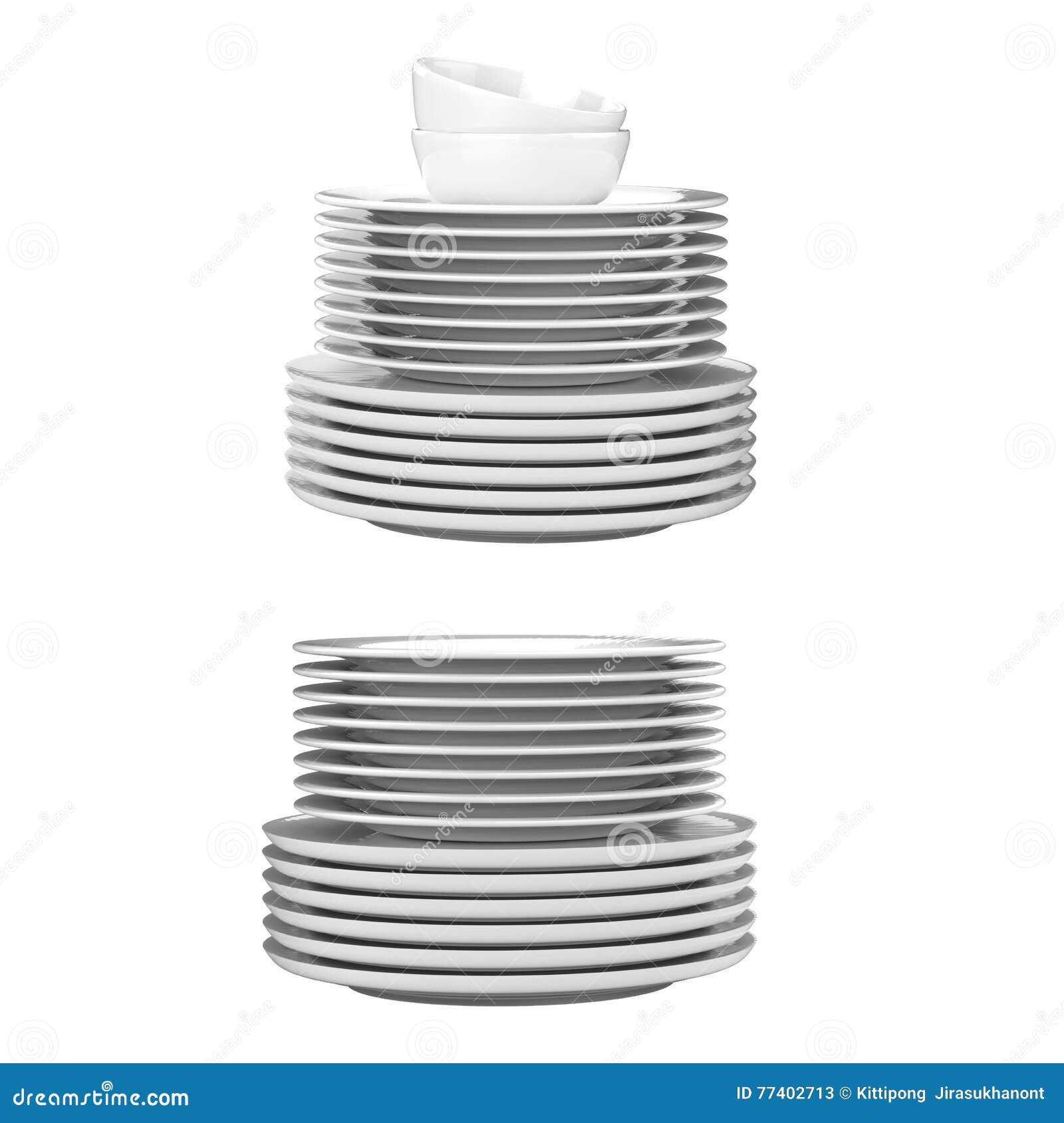 Stack of dishes stock image. Image of plate, bright, meal - 77402713
