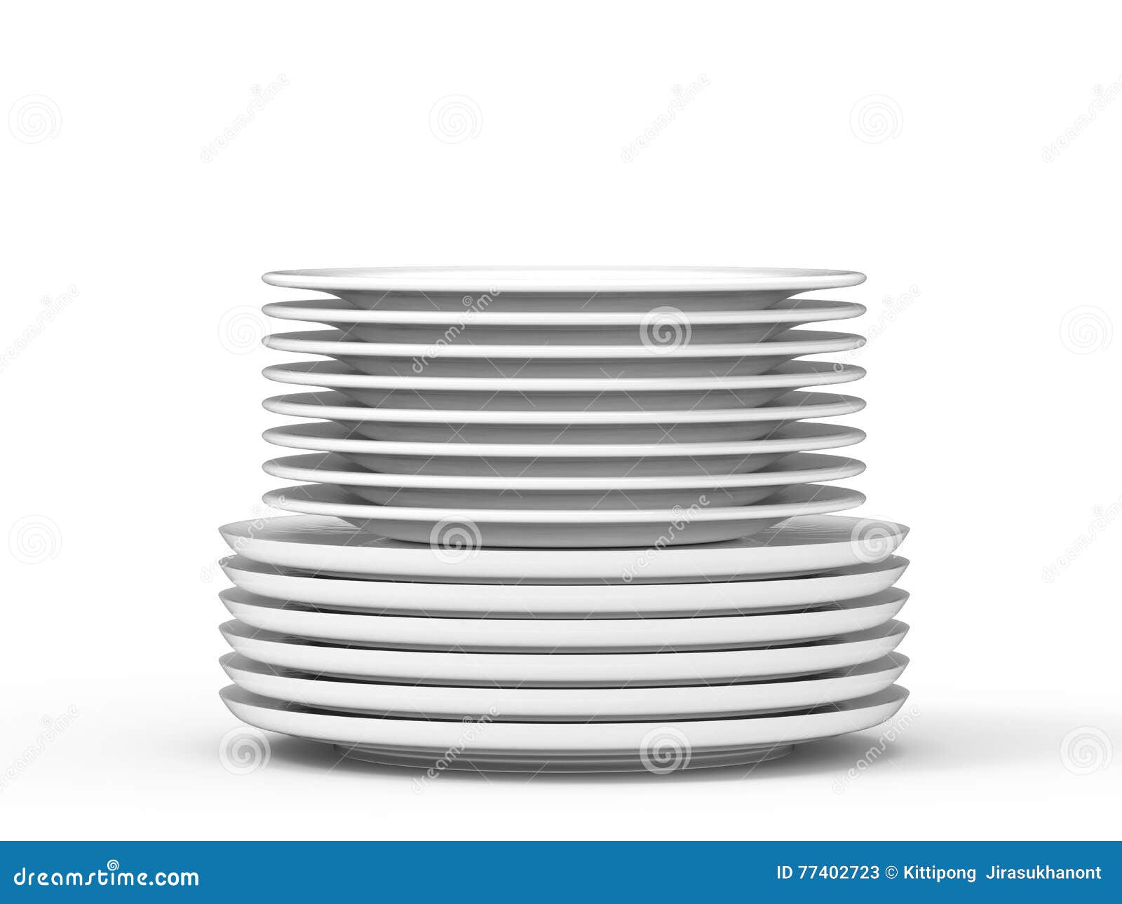 Stack of dishes stock image. Image of ceramics, clean - 77402723