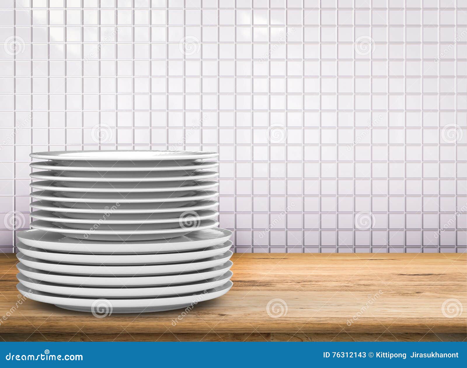 Stack of dishes stock image. Image of restaurant, round - 76312143