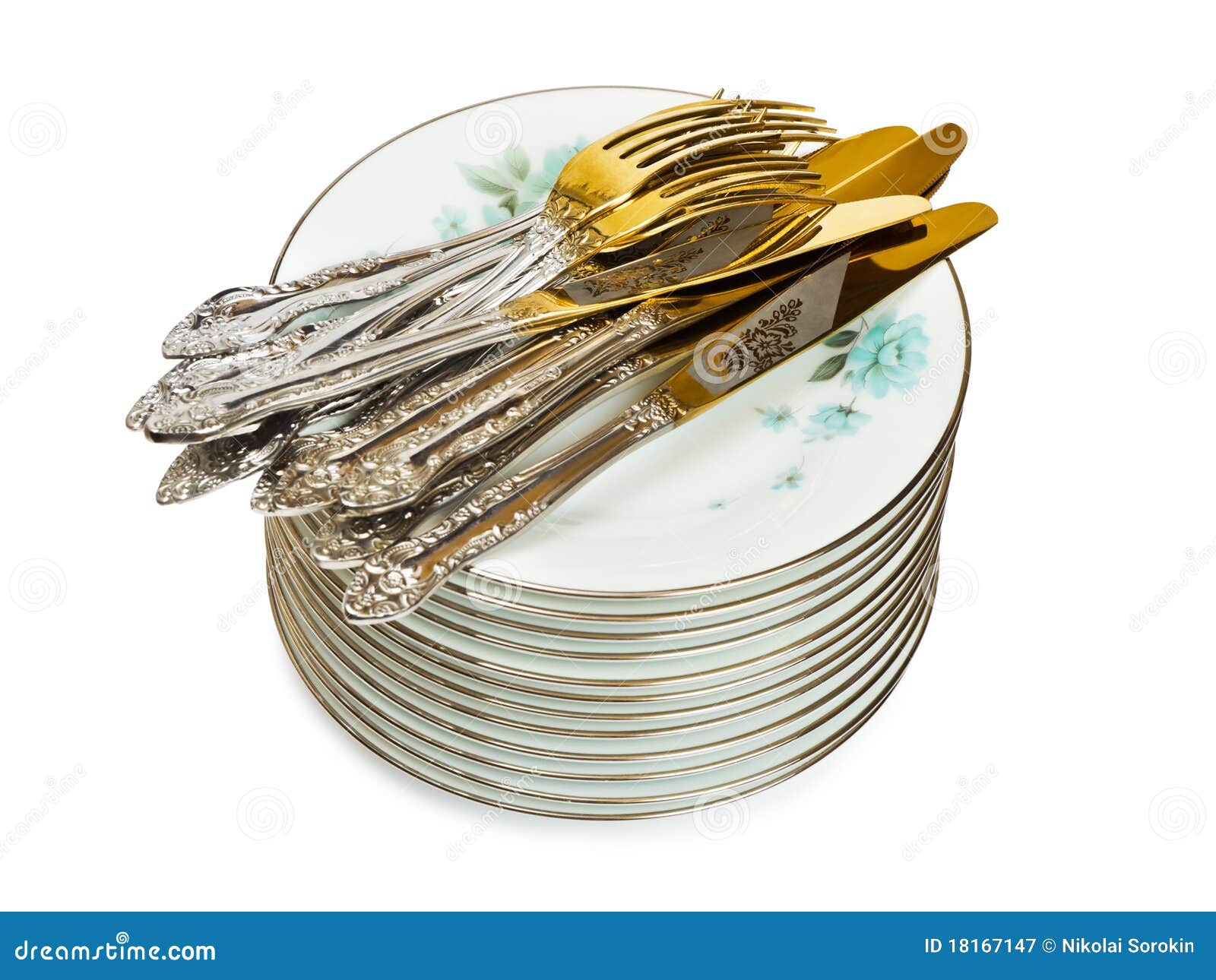 Stack of dishware stock image. Image of isolated, crockery - 18167147